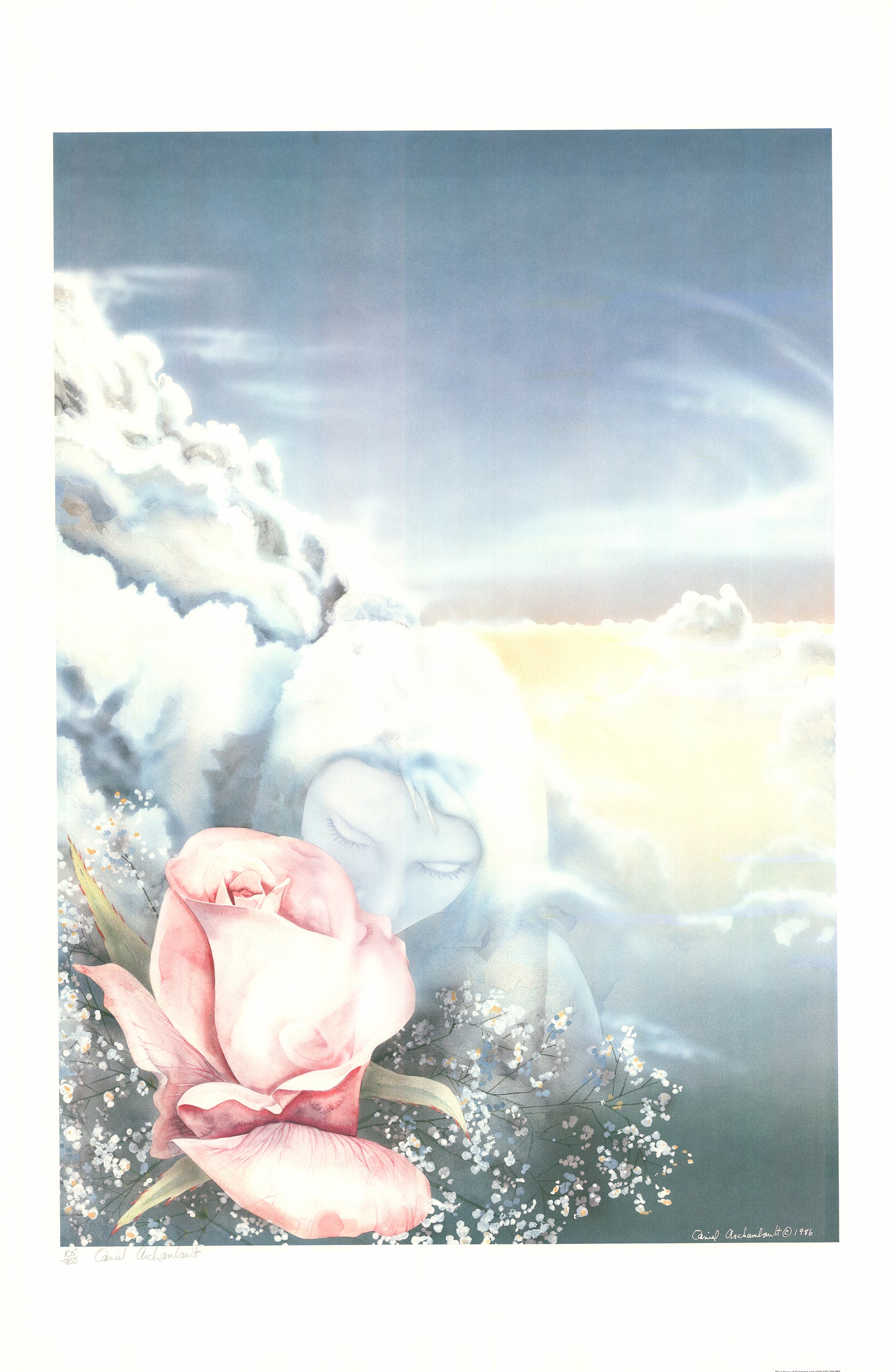 Mother and Child 1986 by Daniel Archambault - 26 X 40 Inches (Lithogra – Artistica Fine Art