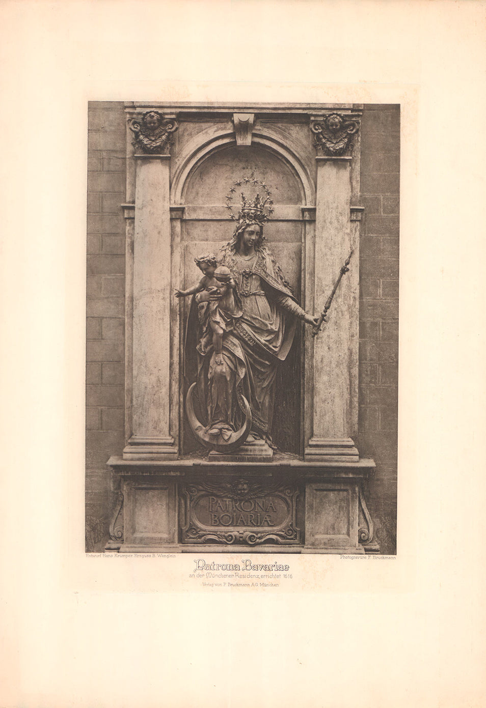 Patrona Bavariae, 1616 Munchen by Hans Krumper - 14 X 20 Inches (Photo – Artistica Fine Art