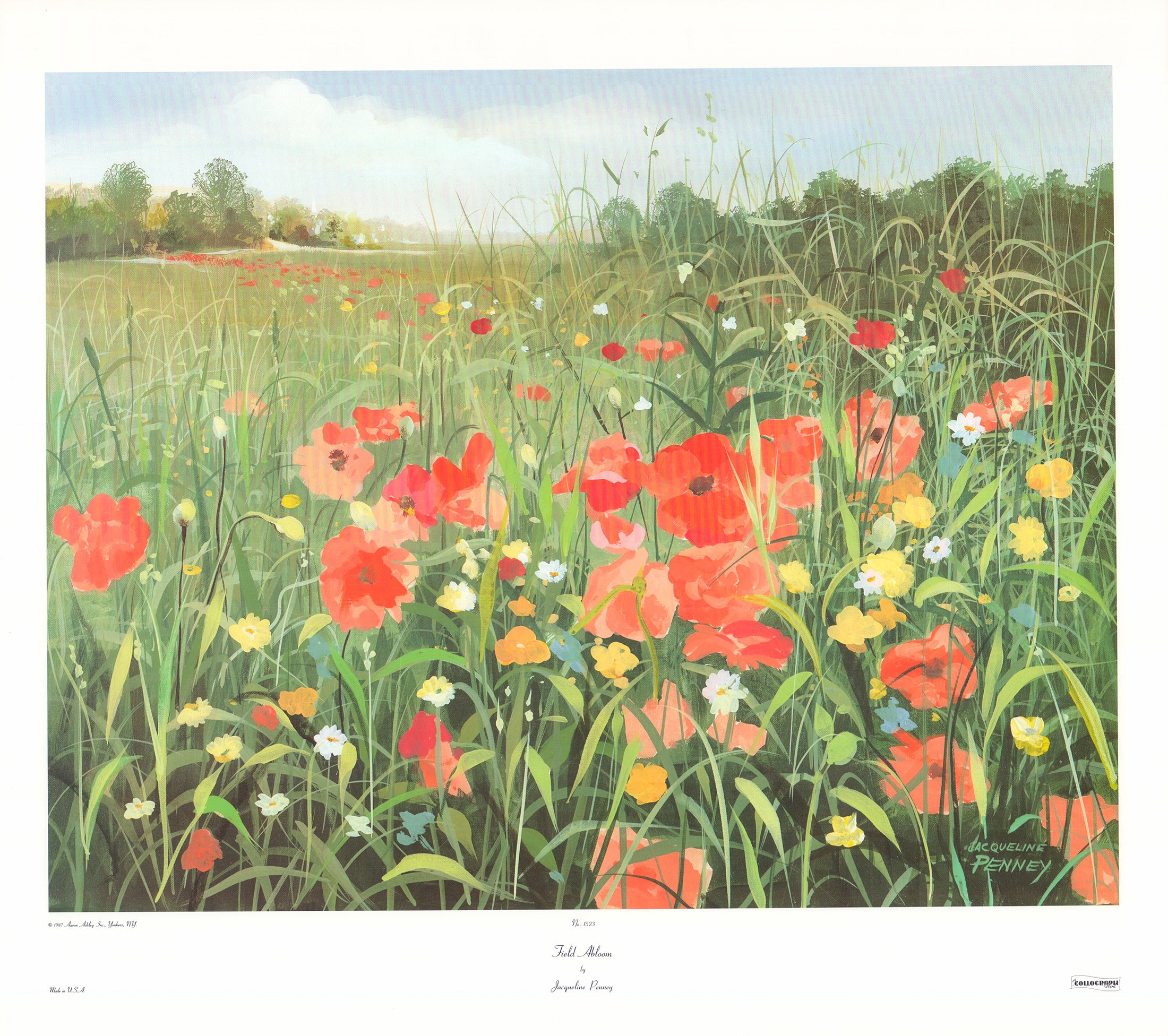Field Abloom by Jacqueline Penney - 28 X 31 Inches (Art Print) – Artistica Fine Art