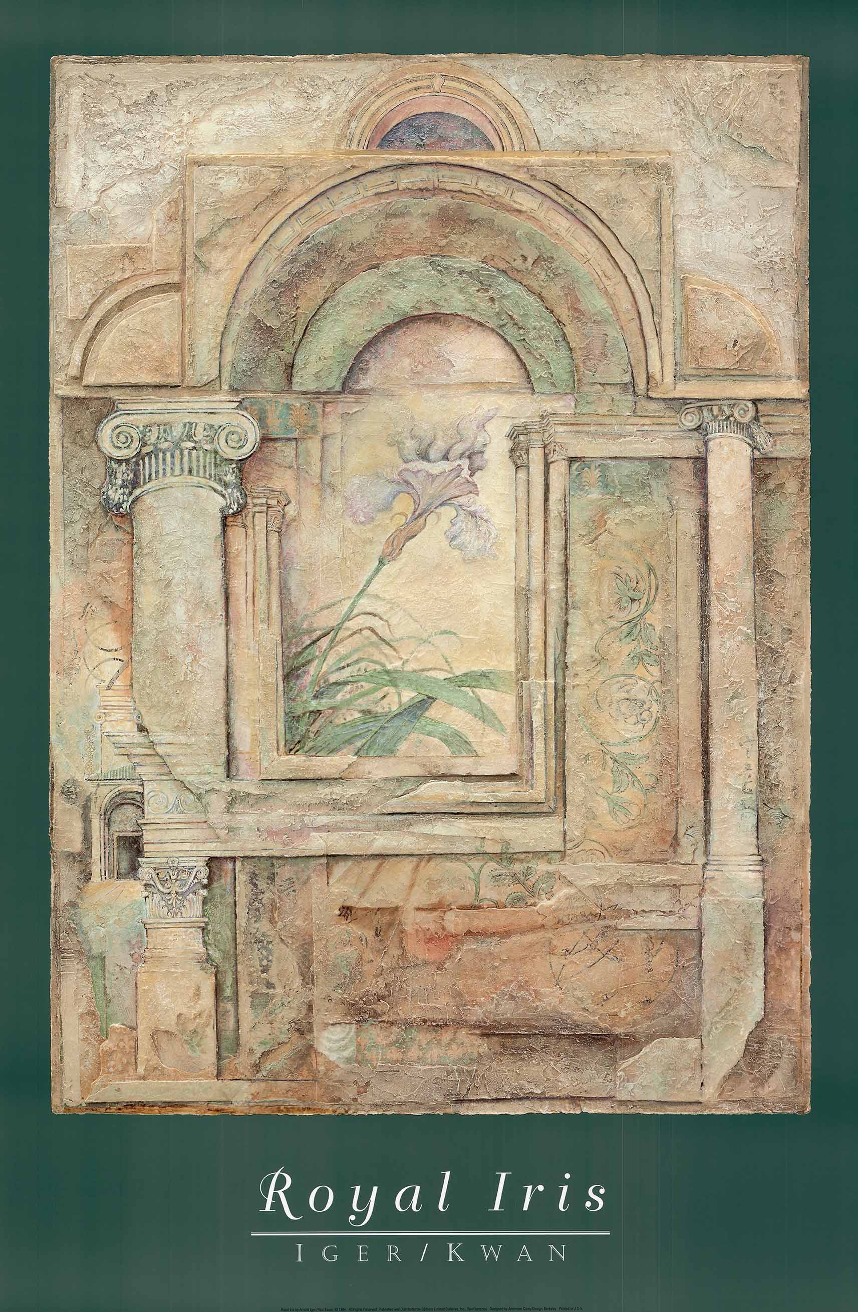 Royal Iris by Arnold Iger / Paul Kwan - 24 X 36" (Offset Lithograph) – Artistica Fine Art