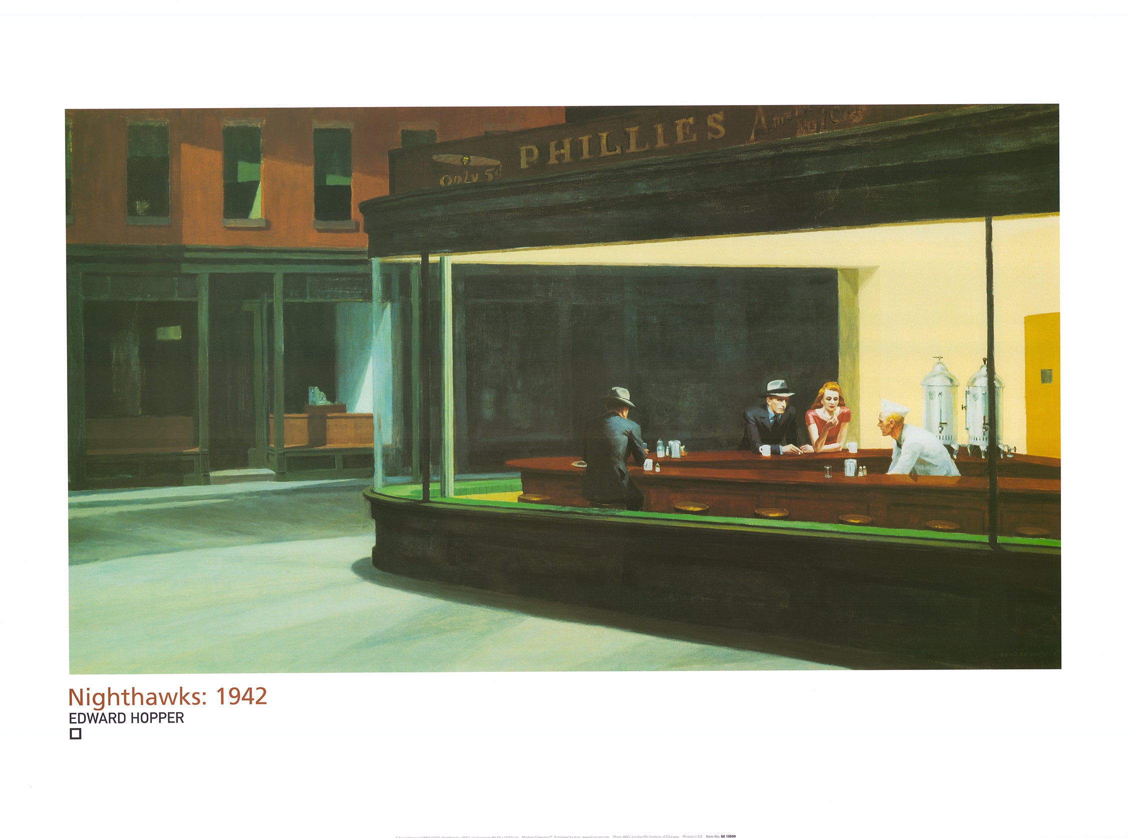 Nighthawks, 1942 by Edward Hopper - 24 X 32 Inches (Art Print) – Artistica Fine Art