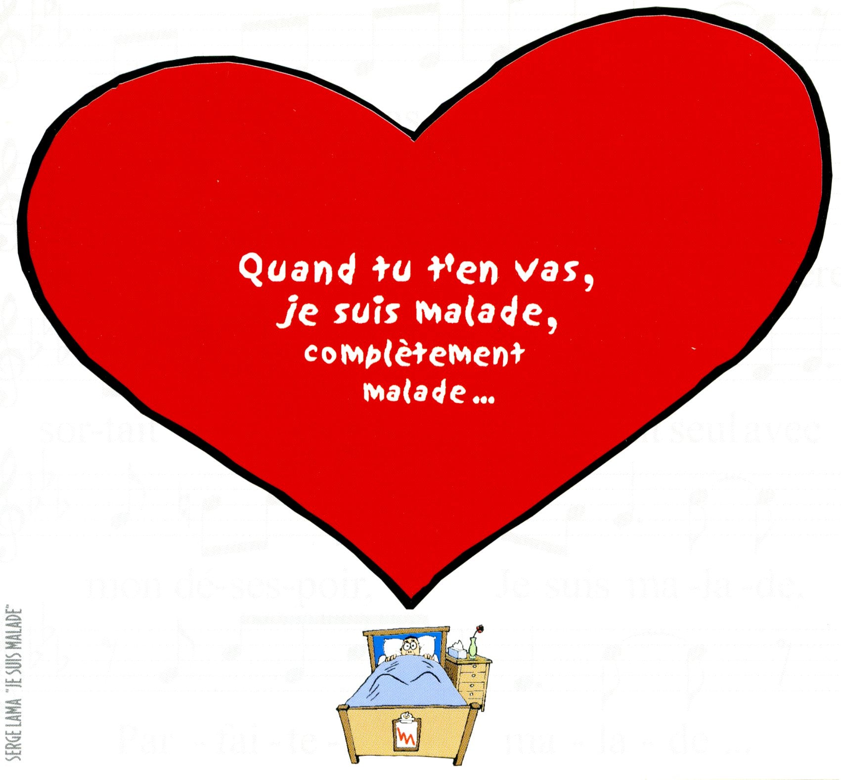 Je Suis Malade - 6 X 6 Inches (10 Postcards) – Artistica Fine Art