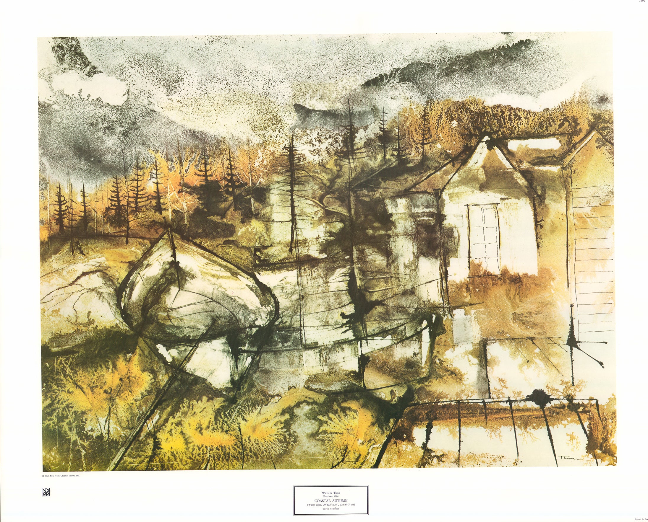 Coastal Autumn by William Thon - 25 X 31 Inches (Art Print) – Artistica Fine Art