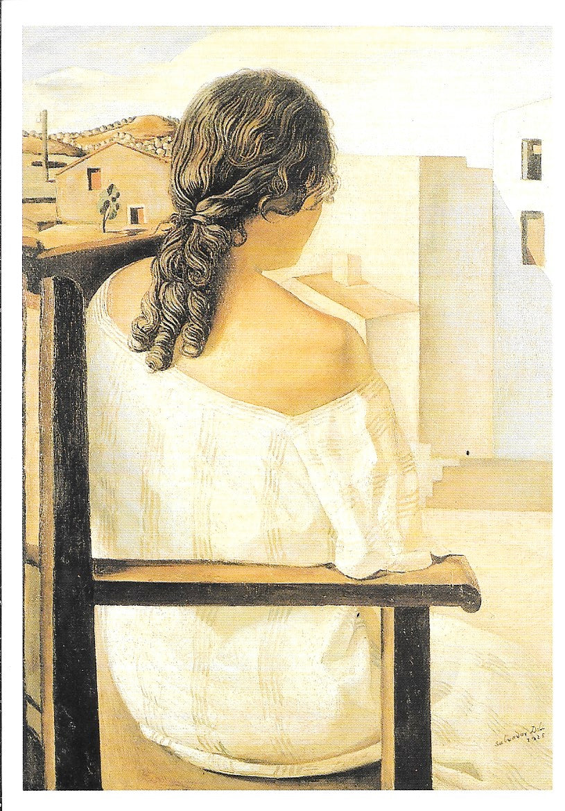 Seated Girl Seen From The Back By Salvador Dali 4 X 6 Inches 10 Pos