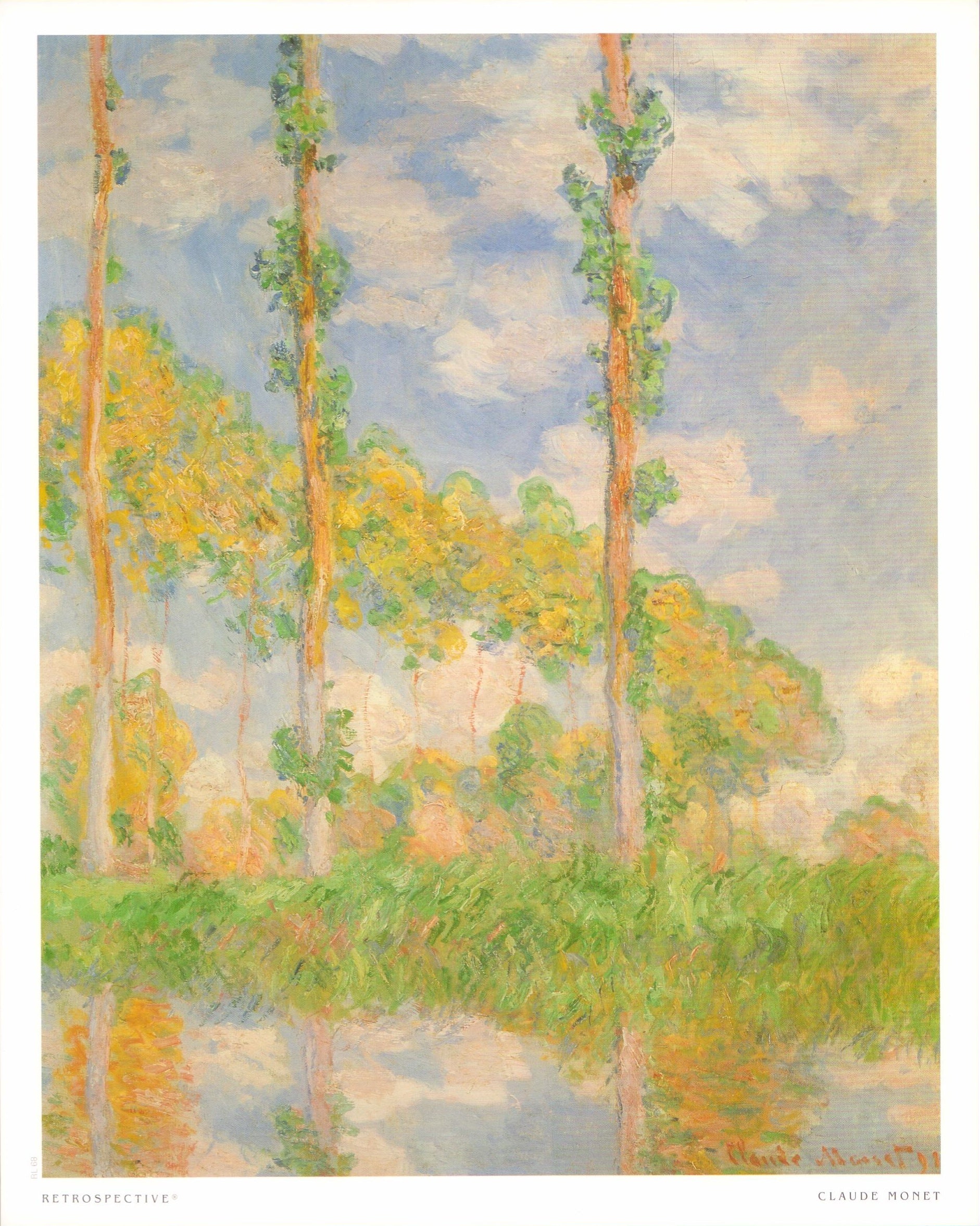 Poplars in the Sun by Claude Monet - 10 X 12 Inches (Art Print ...
