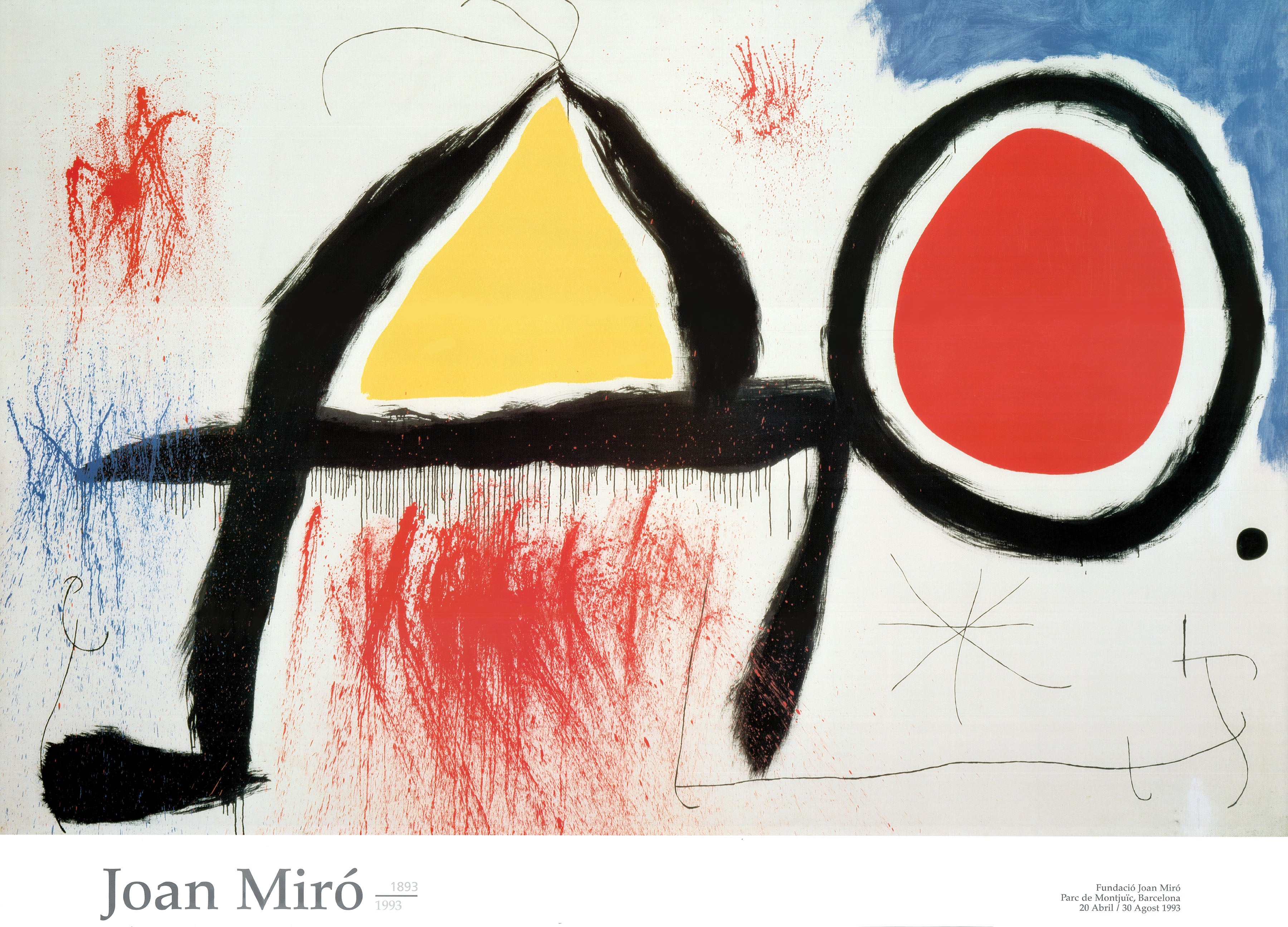 Character in Front of the Sun, 1968 by Joan Miro -36 X 50" (Art Print ...
