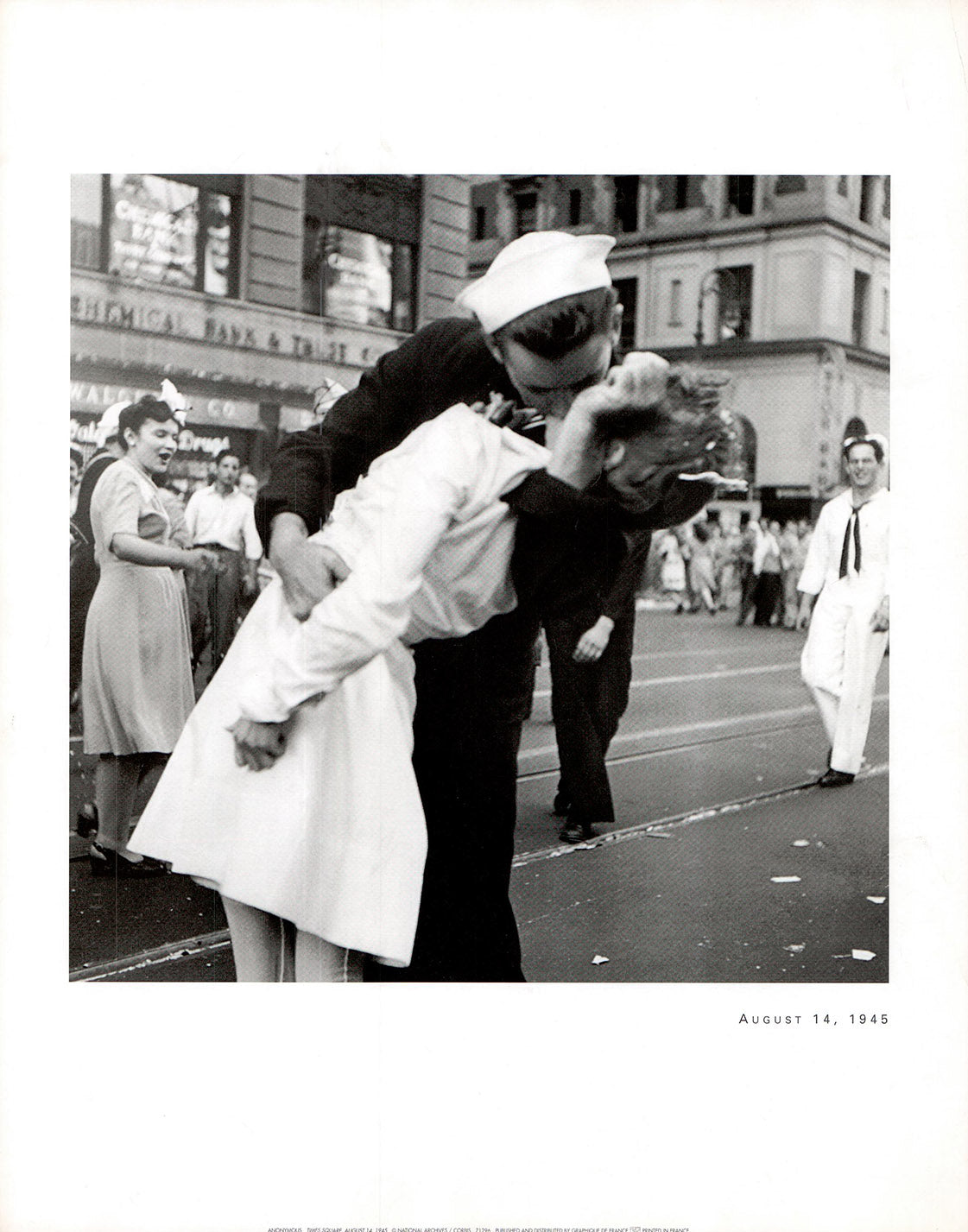 Kissing the War Goodbye in Time Square,1945 by Corbis-16X20"(Art Print) – Artistica Fine Art