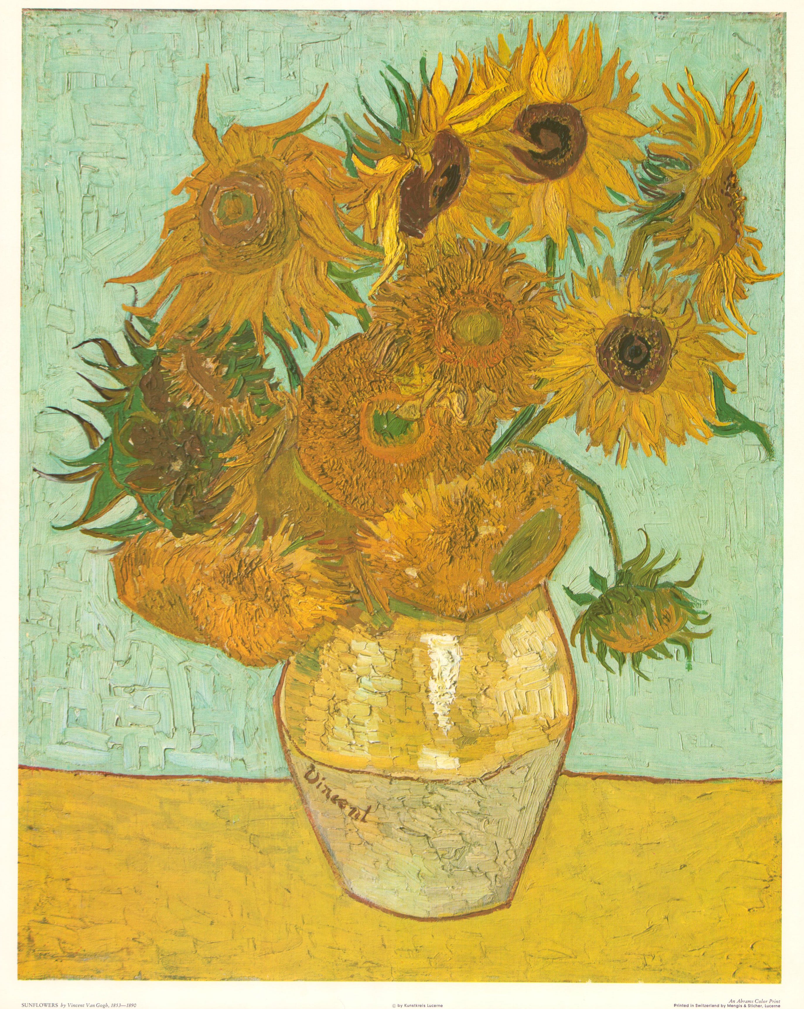 Les Tournesols, 1888 by Vincent Van Gogh - 19 X 24 Inches (Art Print ...