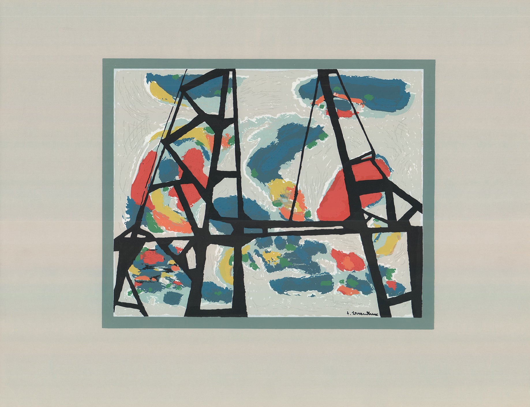 Untitled Fritz Brandtner - 20 X 26 Inches (Lithograph Signed ...