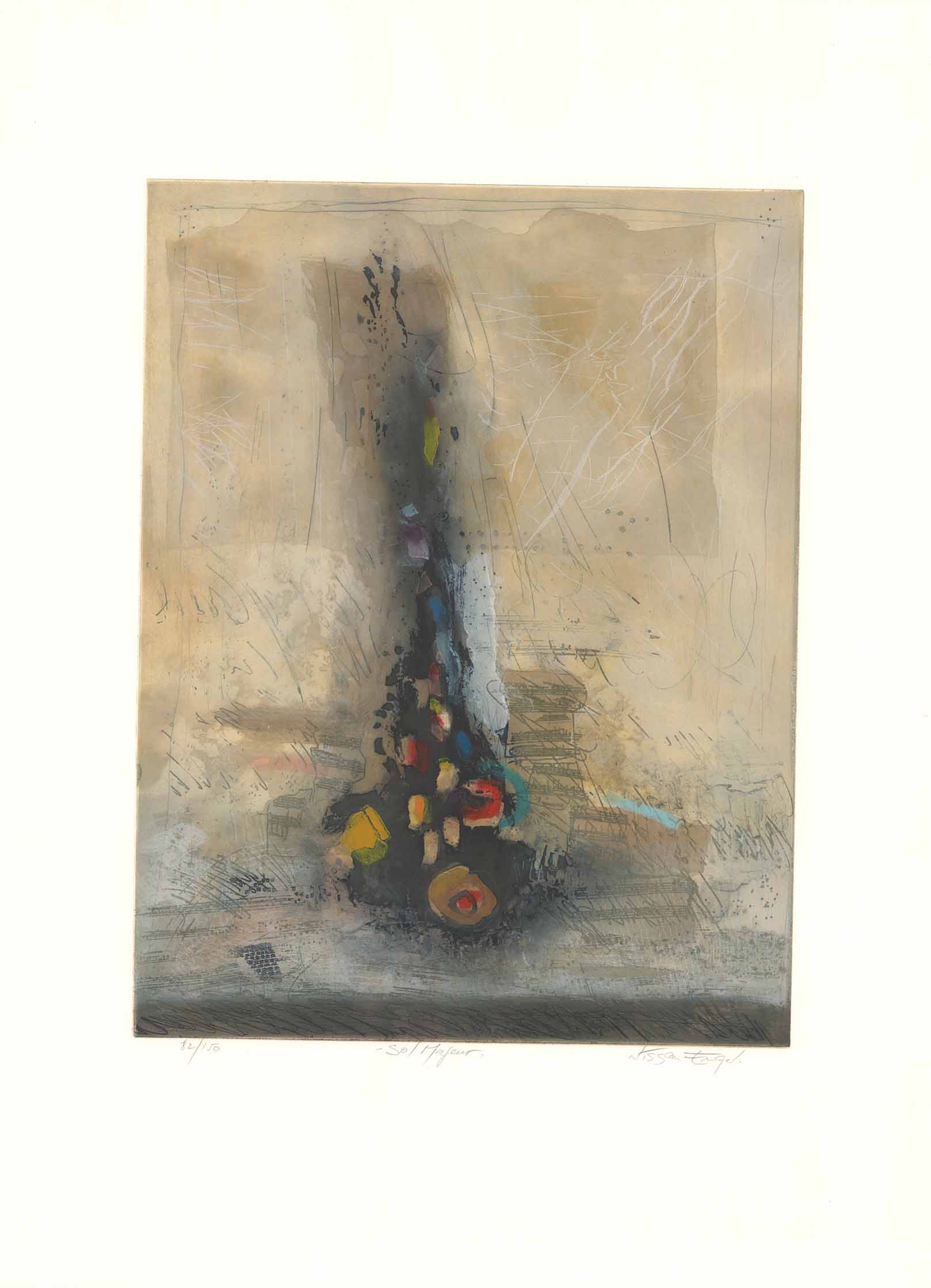 Sol Majeur by Nissan Angel - 24 X 32 Inches (Lithograph Numbered & Sig ...