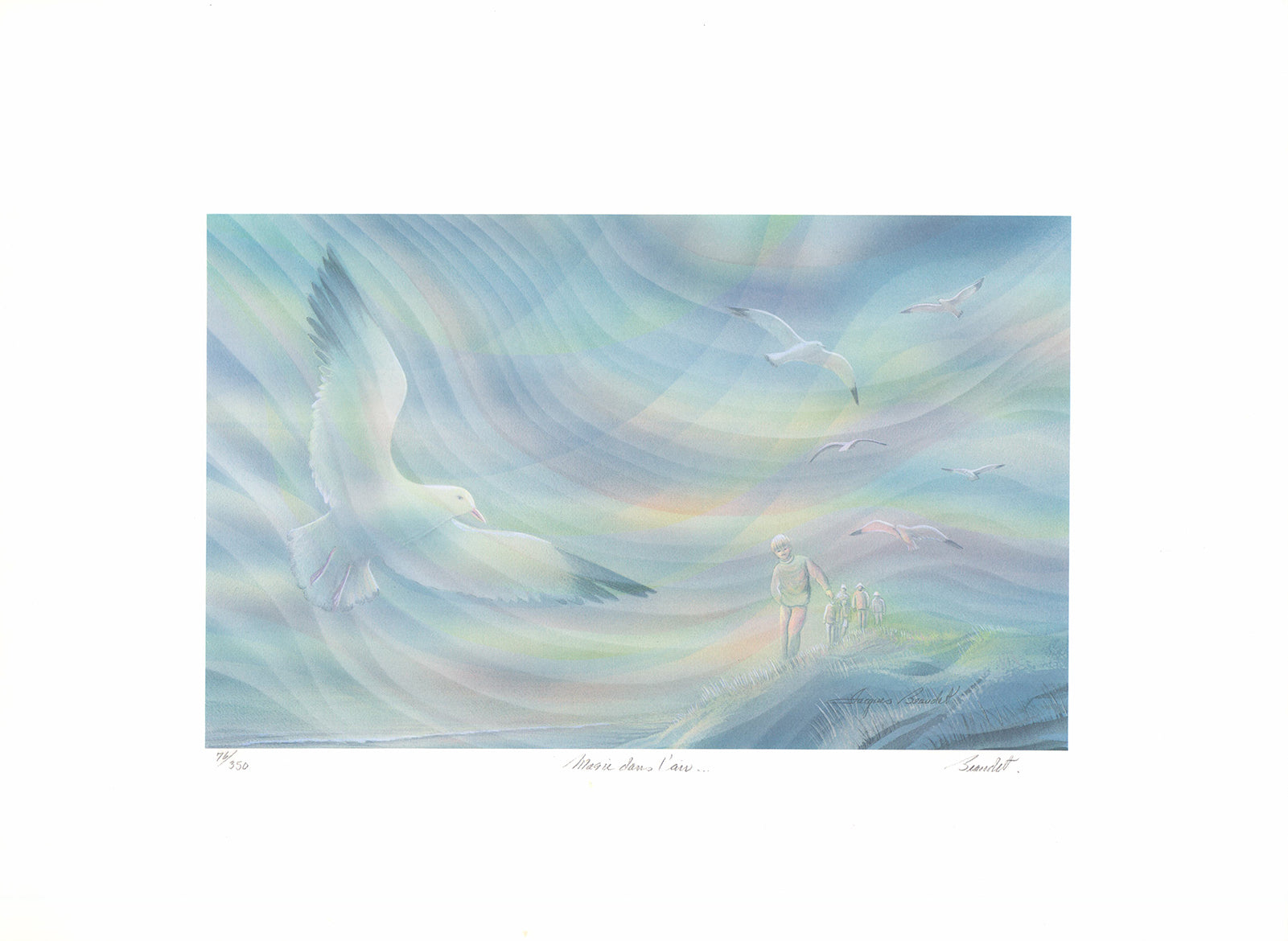 Magie dans l Air by Jacques Beaudet - 17 X 23"(Lithograph Numbered and ...