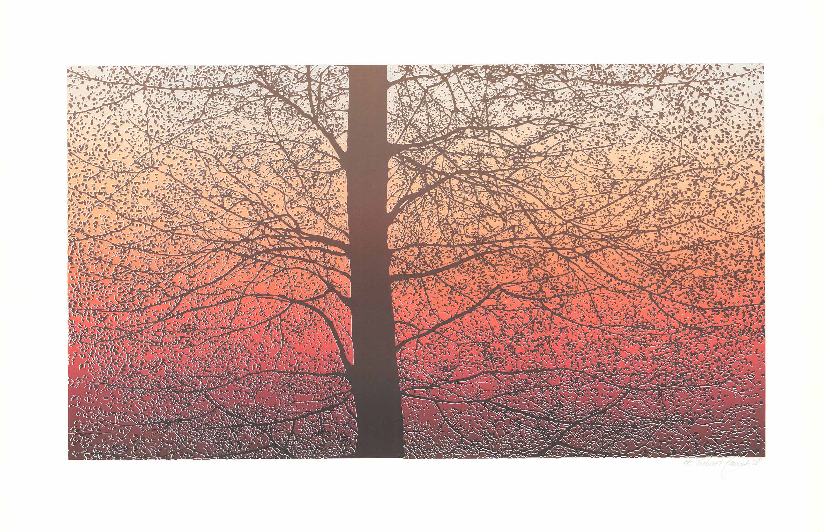 Twilight, 1982 by C. Murcada - 26 X 40 Inches (Lithograph Signed ...