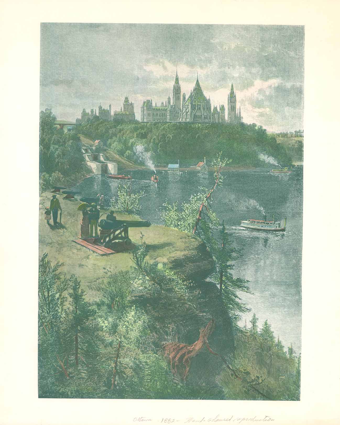 Ottawa, Parliament Buildings, 1882 by R. D. Wilson - 19 X 23 Inches (L ...