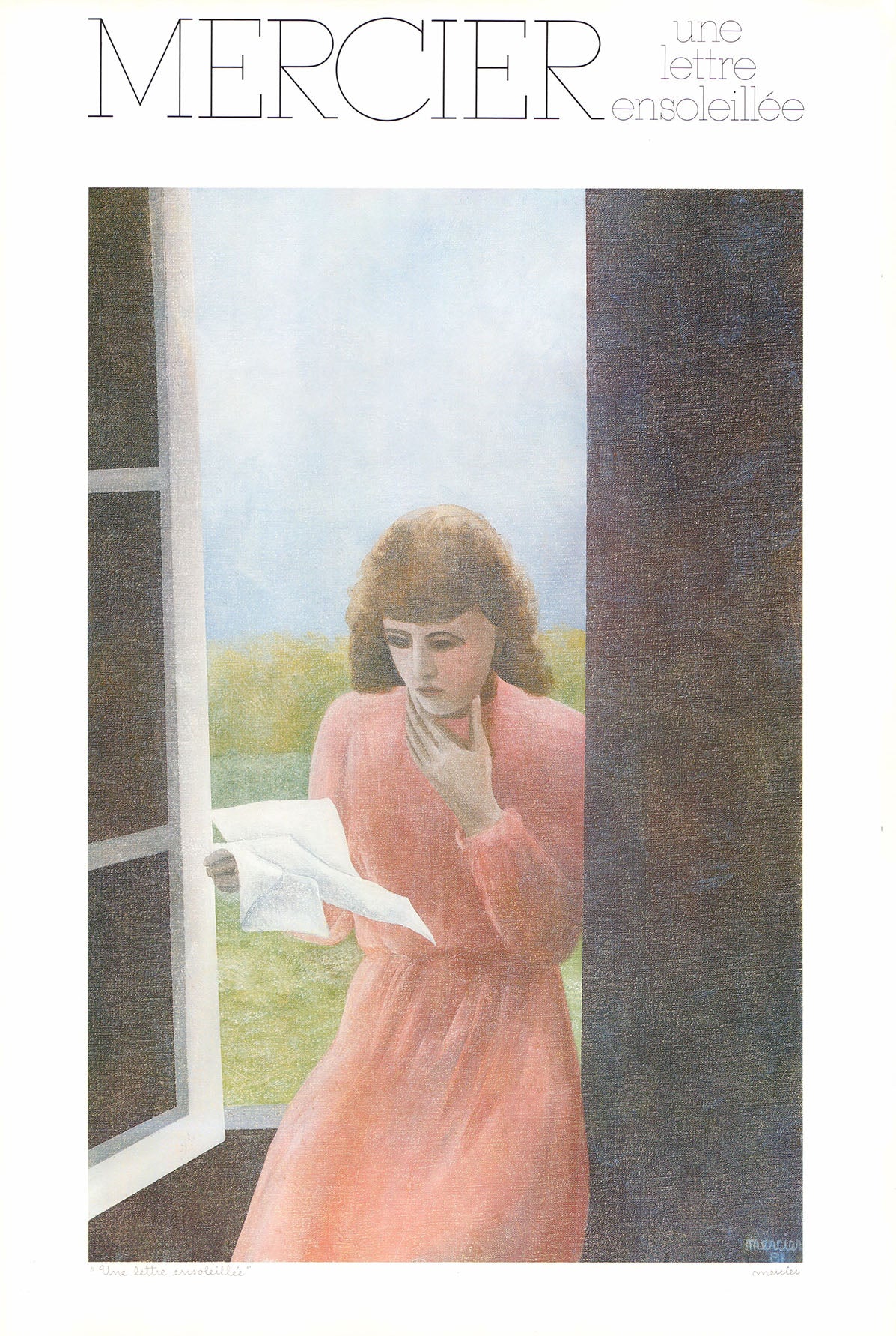 Une Lettre Ensoleillée by Monique Mercier - 17X25" (Lithograph & Signed ...