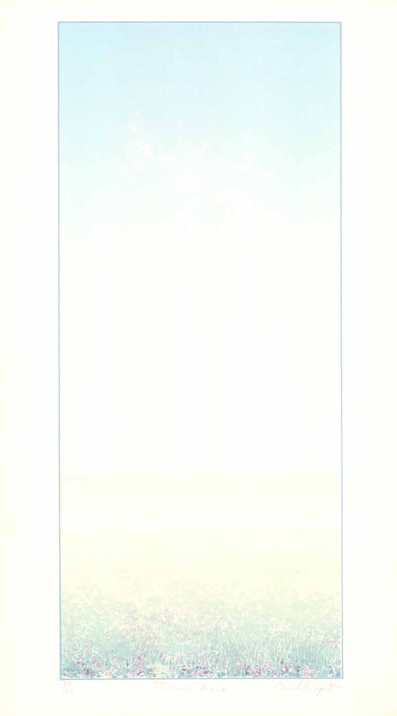Eternel Azur, 1979 by Michel Dupont - 12 X 20 Inches (Etching Numbered ...