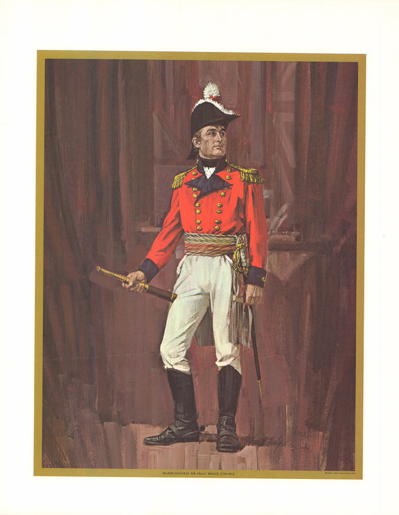 Major-General Sir Isaac Brock by Tom McNeely - 16 X 20 Inches (Art Pri ...