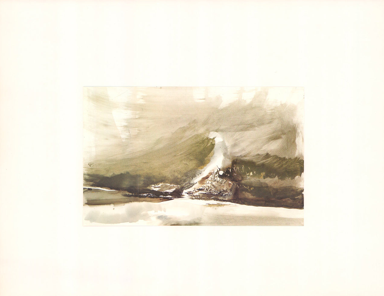 Landscape by Andrew Wyeth - 14 X 18 Inches (Art Print with Matte ...