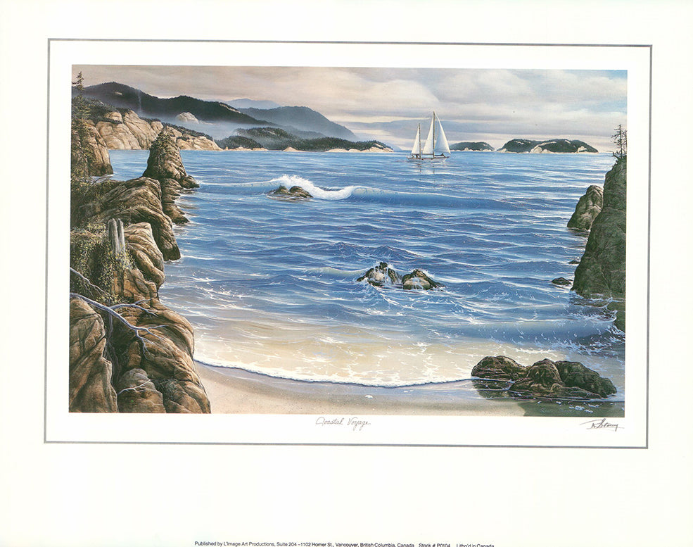 Coastal Voyage by Robert Stacey - 11 X 14 Inches (Offset Lithograph ...