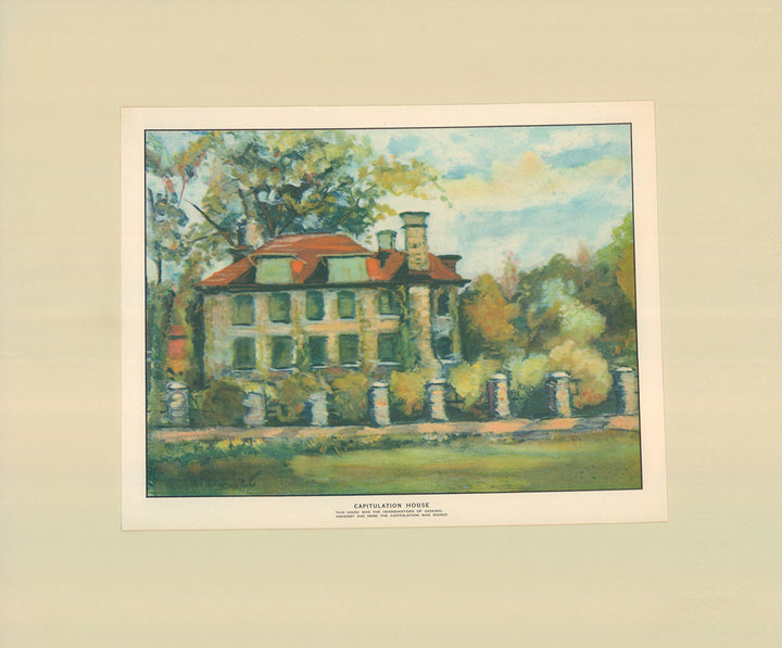 Capitulation House - 14 X 16 Inches (Offset Lithograph with Matte ...