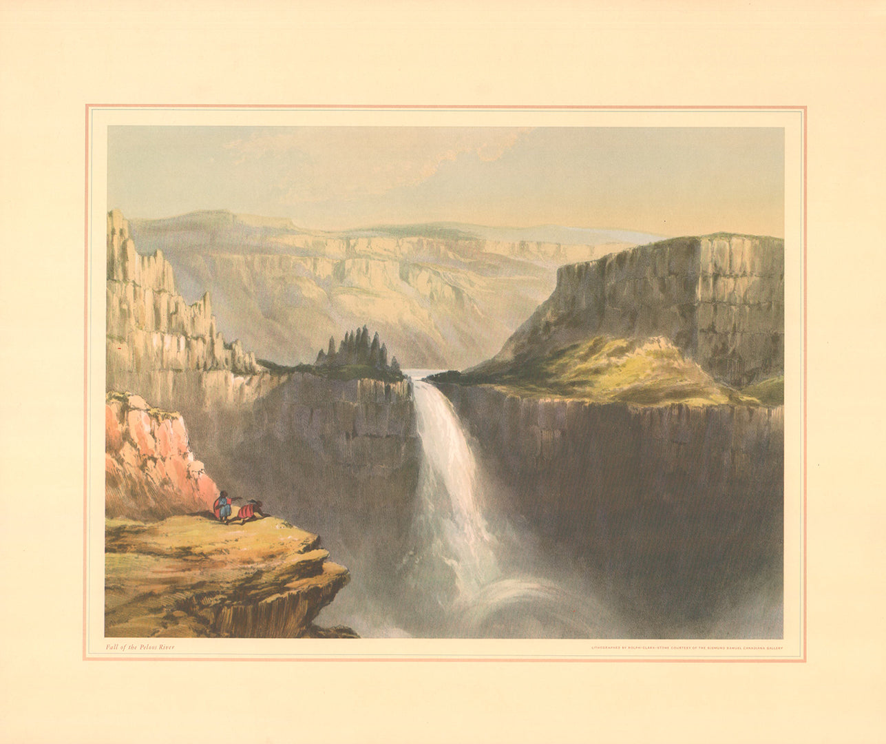 Fall of the Peloos River by Rolph Clark Stone - 16 X 20 Inches (Offset ...