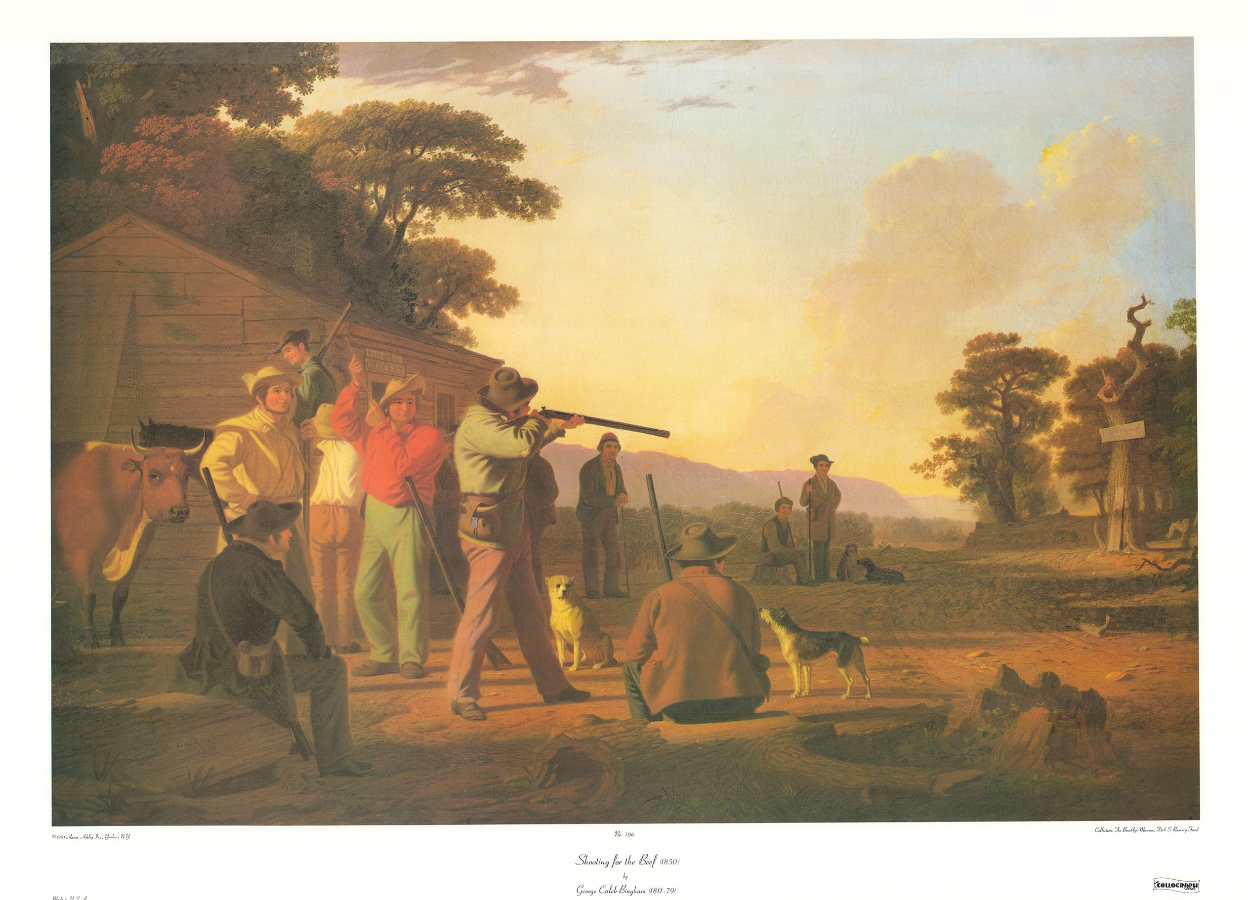 Shooting for the Beef by George C. Bingham - 26 X 36 Inches (Art Print ...