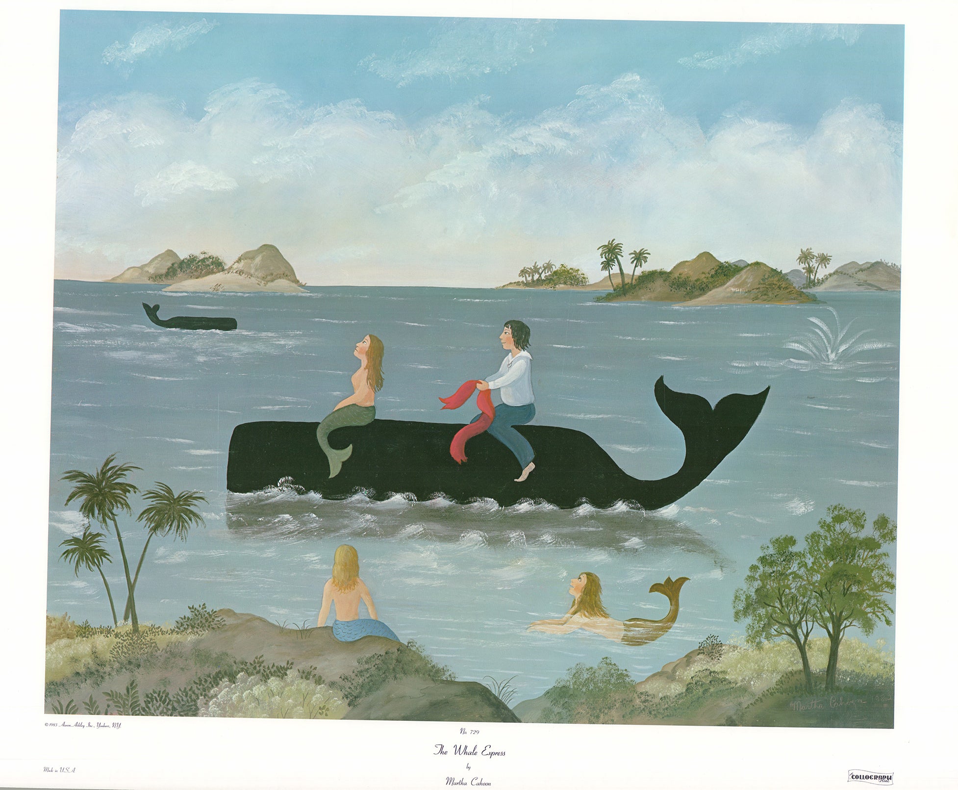 The Whale Express by Martha Cahoon - 23 X 28 Inches (Art Print ...