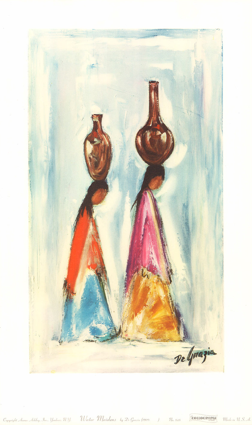 Water Maidens by De Grazia - 12 X 20 Inches (Art Print) – Artistica ...