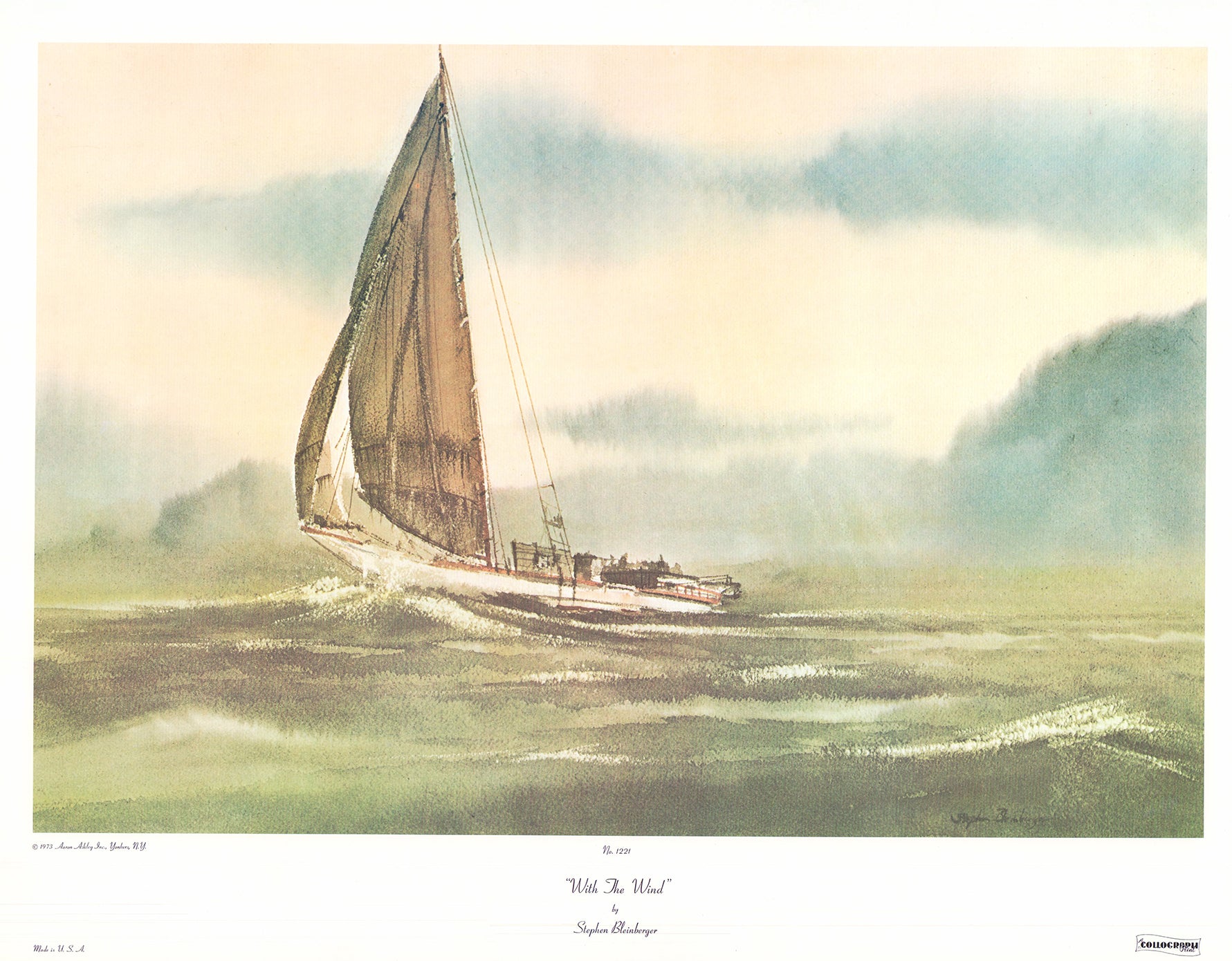 With the Wind by Stephen Bleinberger - 20 X 26 Inches (Art Print ...