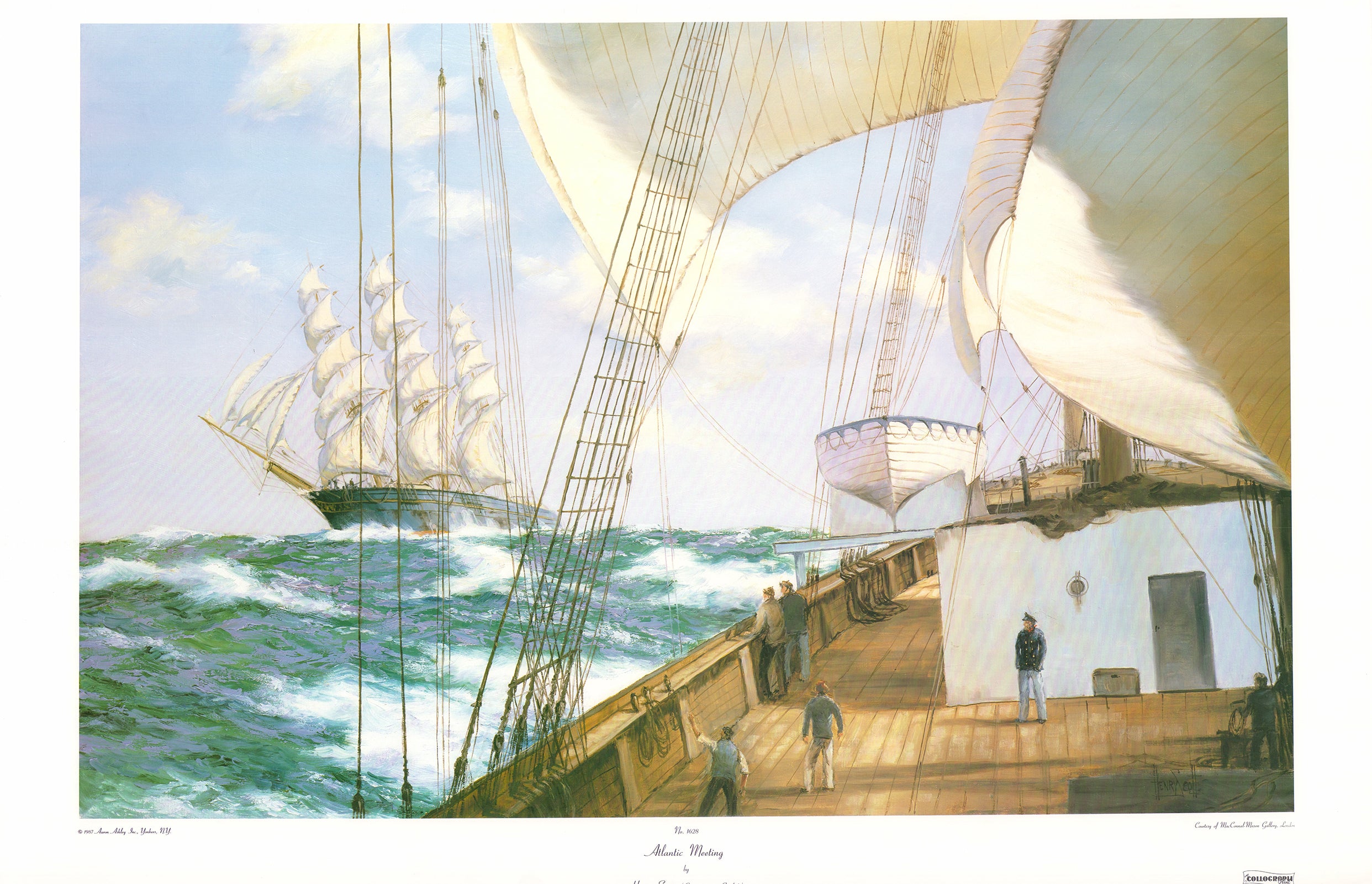 Atlantic Meeting by Henry Scott - 23 X 35 Inches (Art Print ...