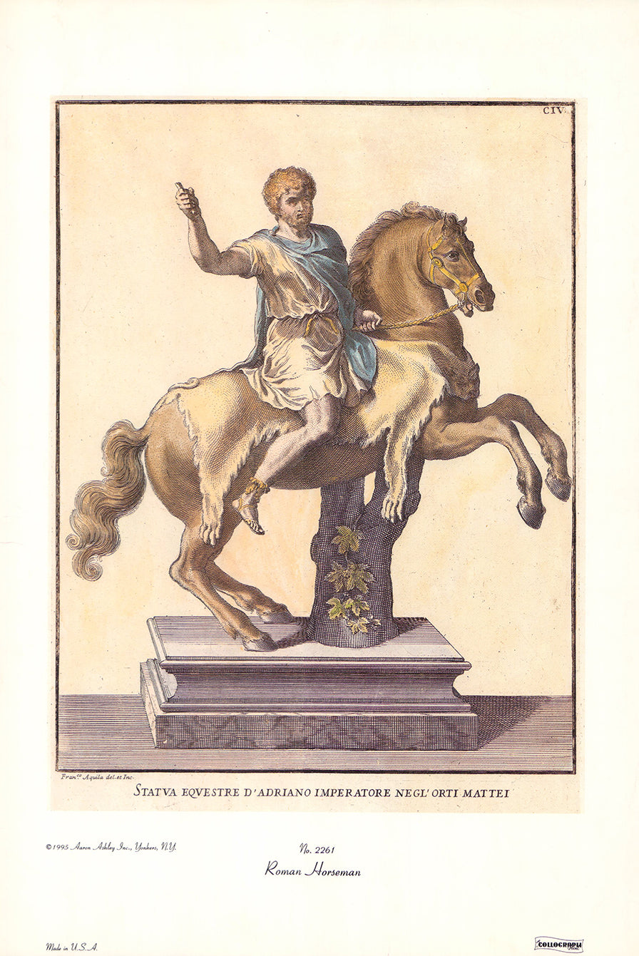 Roman Horseman by Domenico de Rossi - 13 X 19 Inches (Art Print ...