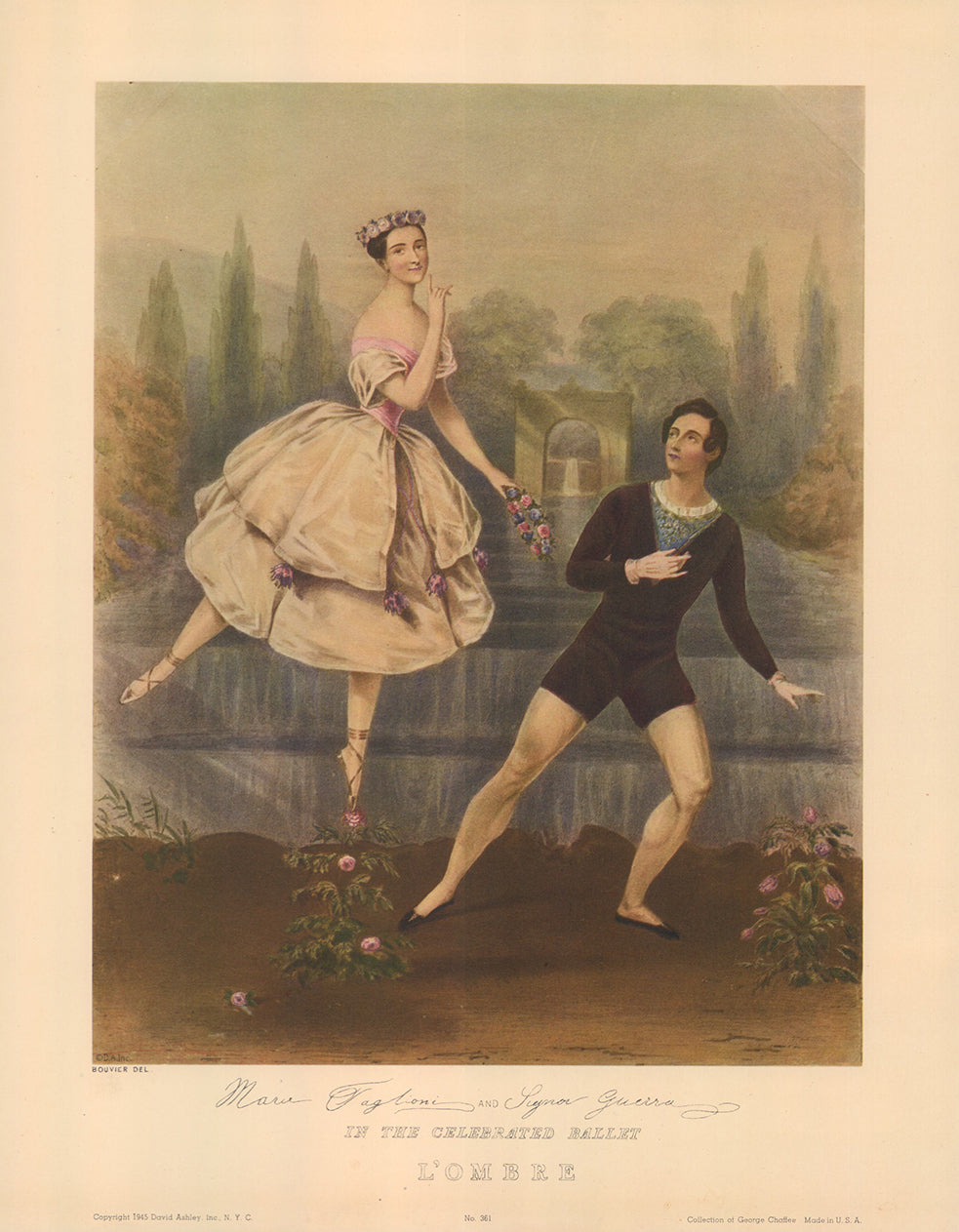 Marie Taglione and Signora Guerra - in the Celebrated Ballet, 1840, L ...