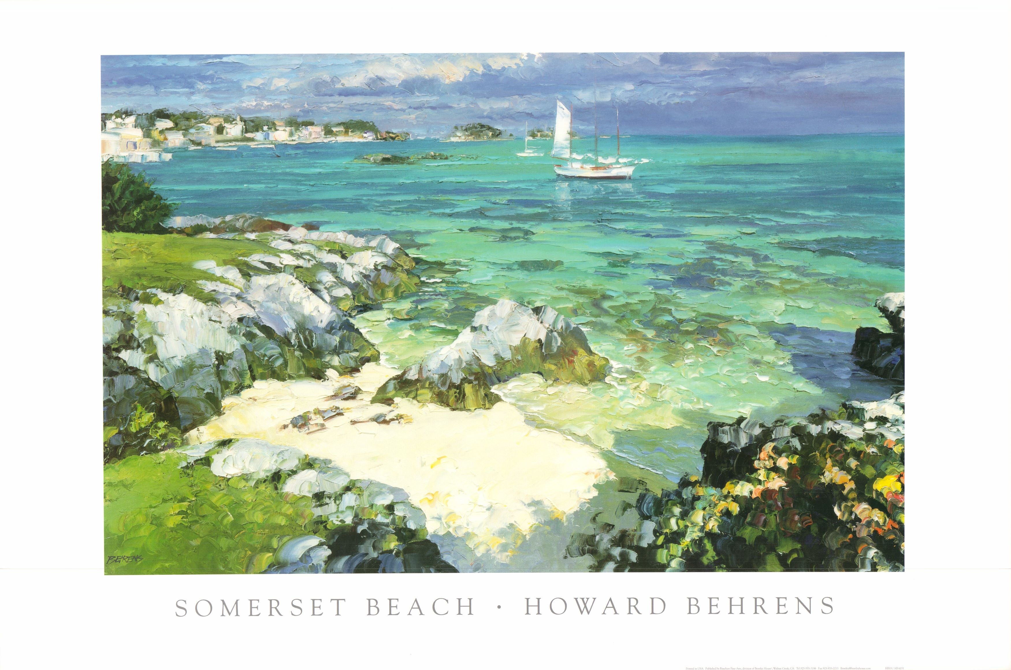 Somerset Beach by Howard Behrens - 24 X 36 Inches (Art Print ...