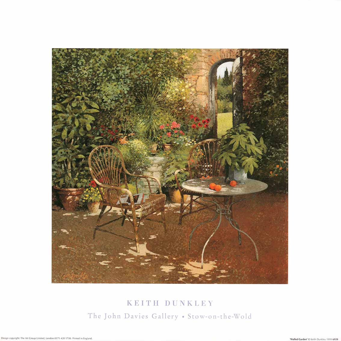 The Walled Garden by Keith Dunkley - 16 X 16 Inches (Art Print ...