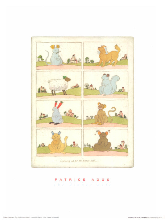 Listening Out for the Dinner Bell' by Patrice Aggs - 12 X 16 inches (A ...