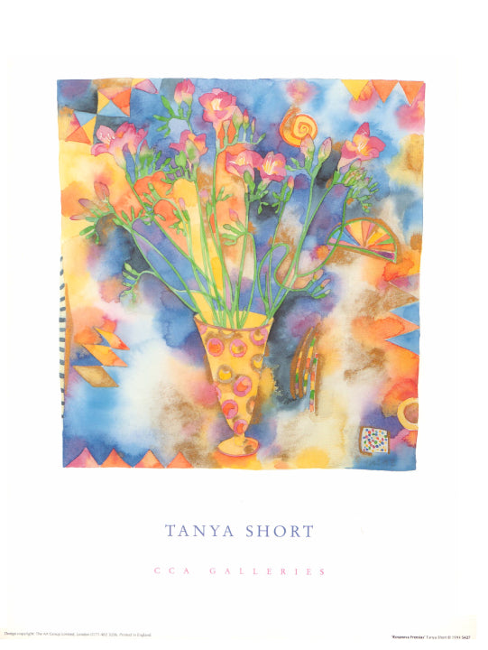 Rosanova Freesias by Tanya Short - 12 X 15 Inches (Art Print ...