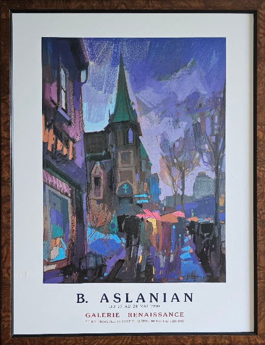 Untitled, 1989 by Bedros Aslanian - 20 X 28 Inches (Framed Offset Lith ...