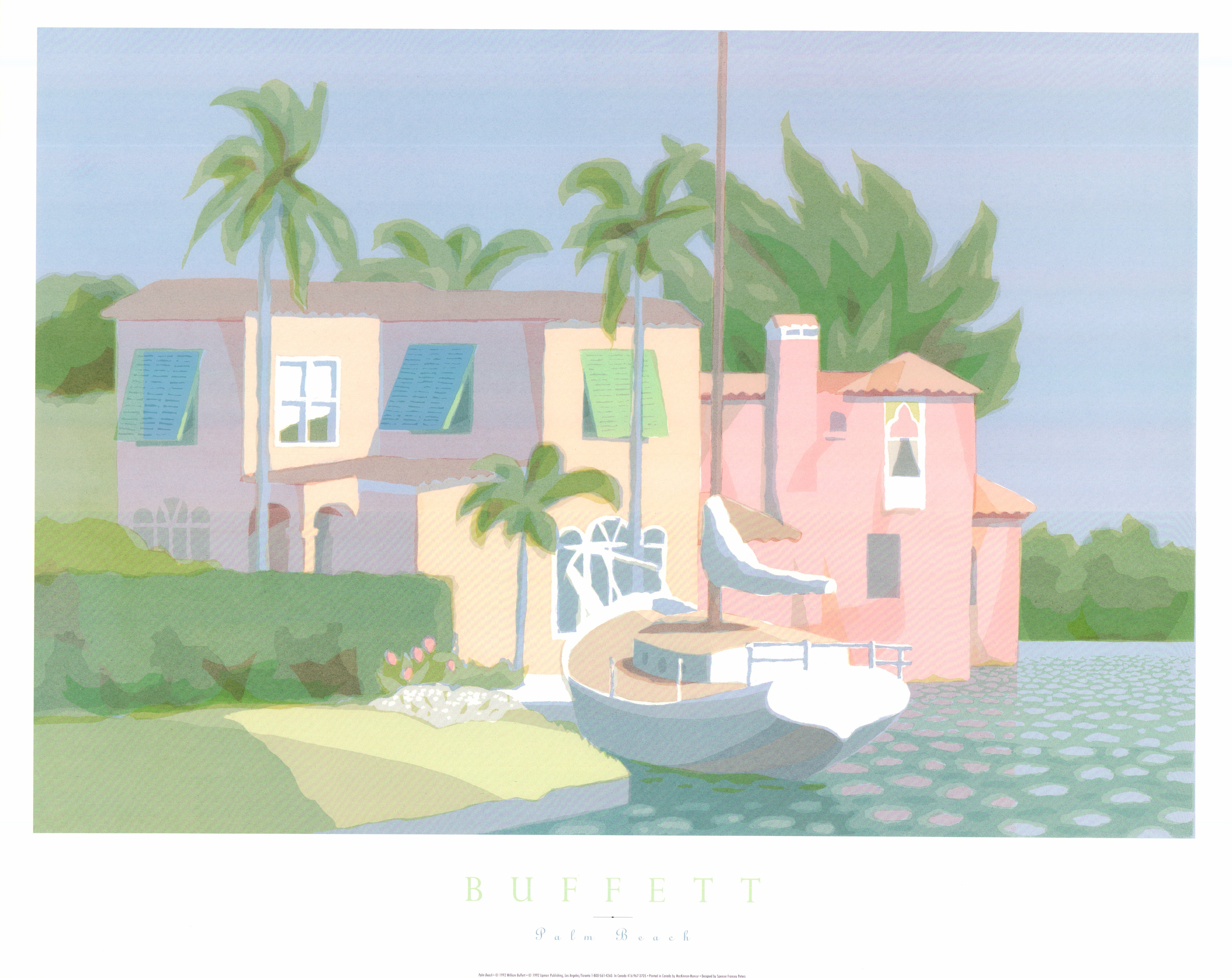 Palm Beach, 1992 by William Buffett - 26 X 32 Inches (Art Print ...