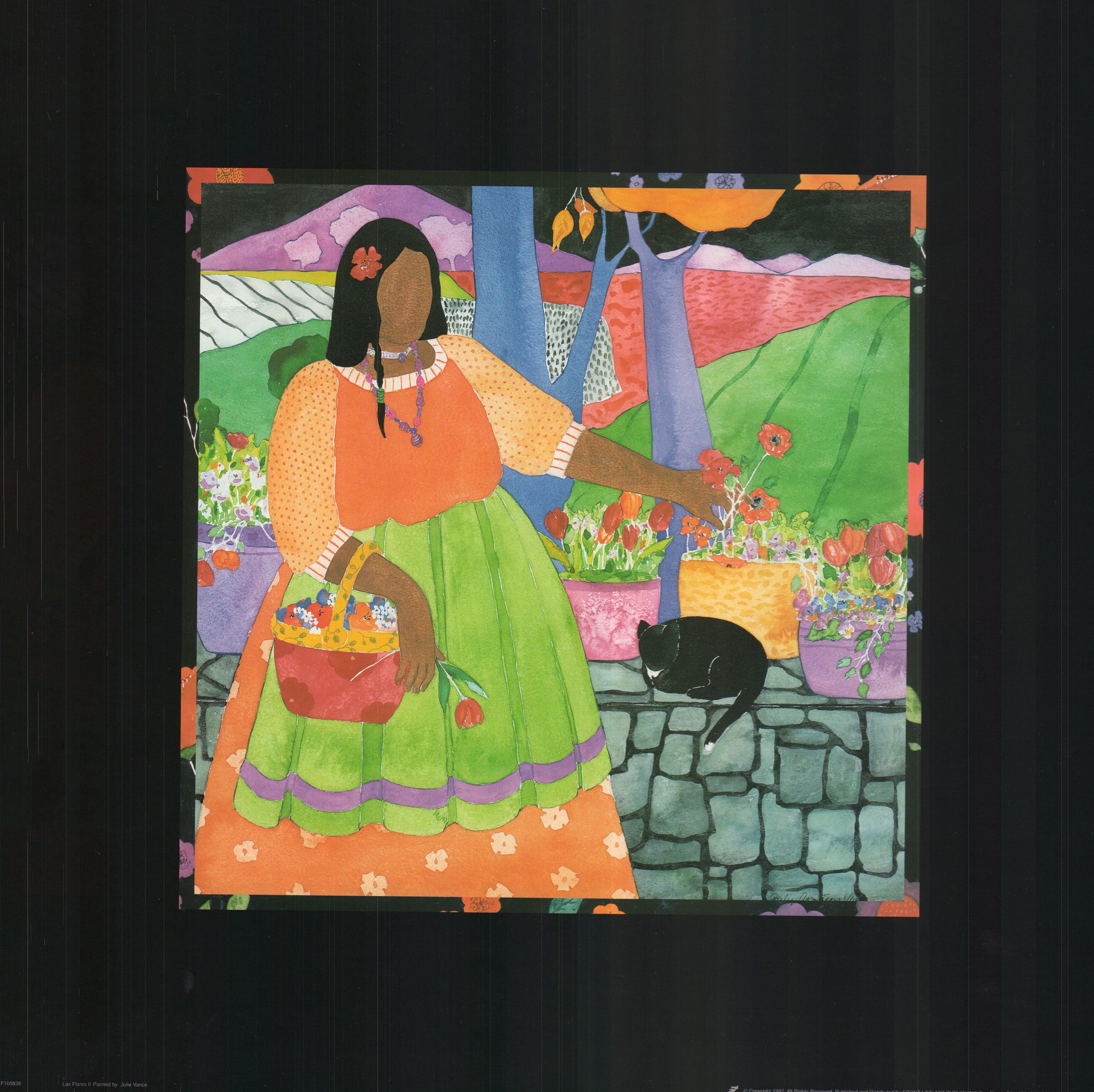 Las Flores II by Julie Vance - 18 X 18 Inches (Art Print) – Artistica ...
