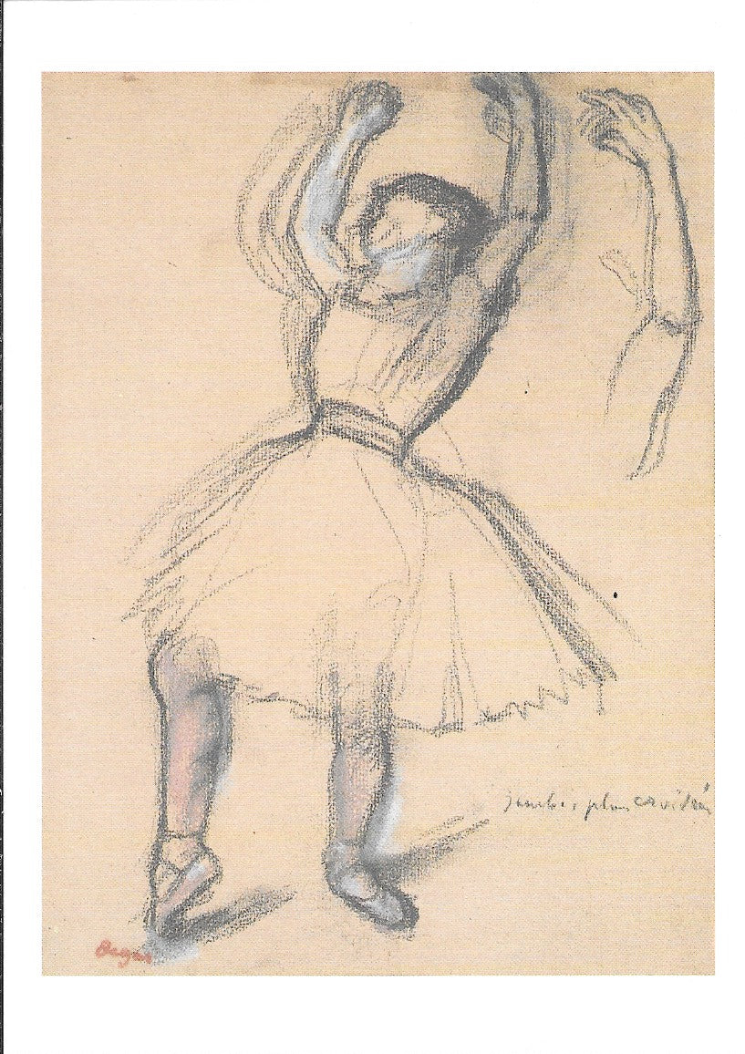 Dancer with arms raised by Edgar Degas - 4 X 6 Inches (10 Postcards ...