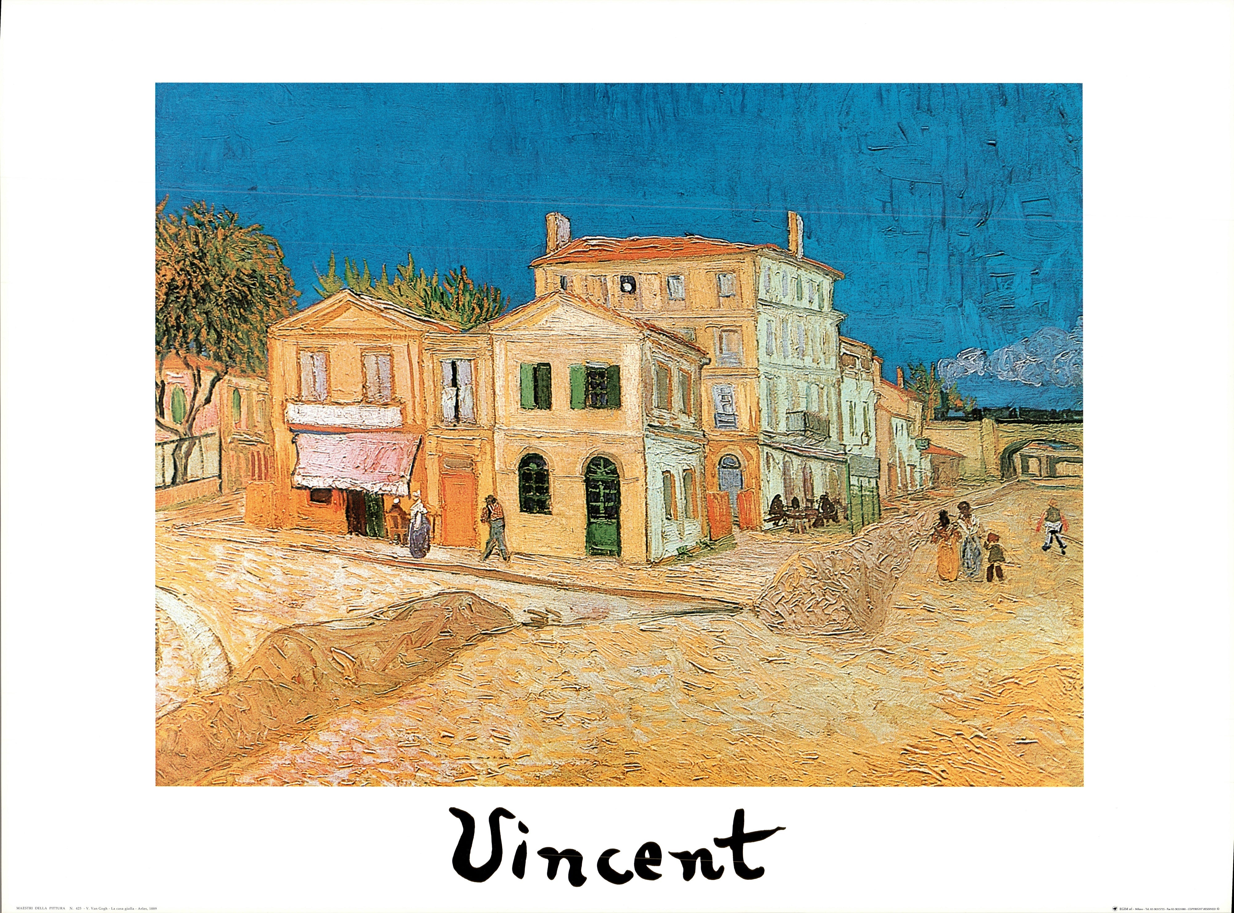 The Gialla House at Arles, 1889 by Vincent Van Gogh -24X32"(Art Print ...