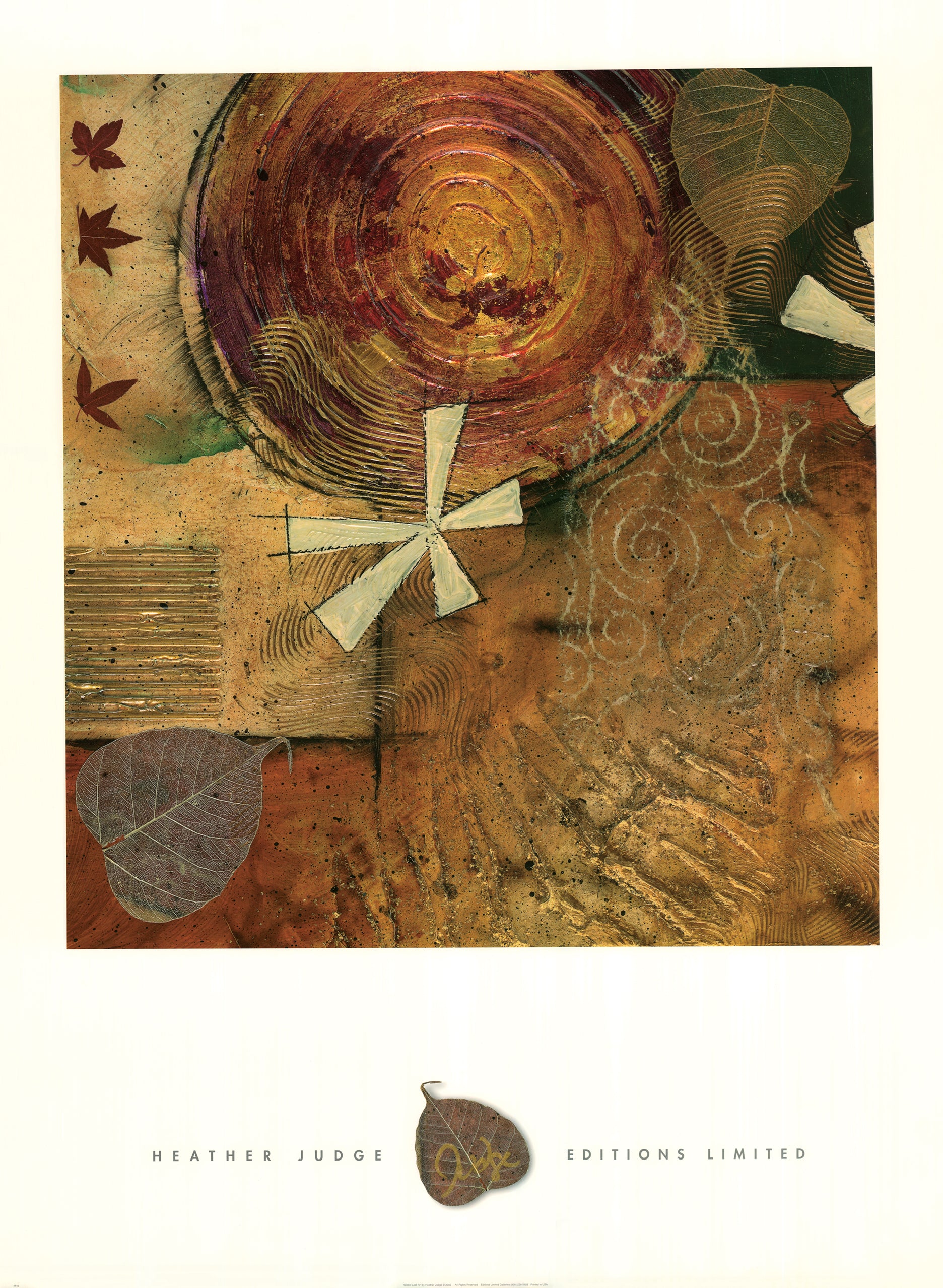 Gilded Leaf IV by Heather Judge - 26 X 36 Inches (Art Print ...
