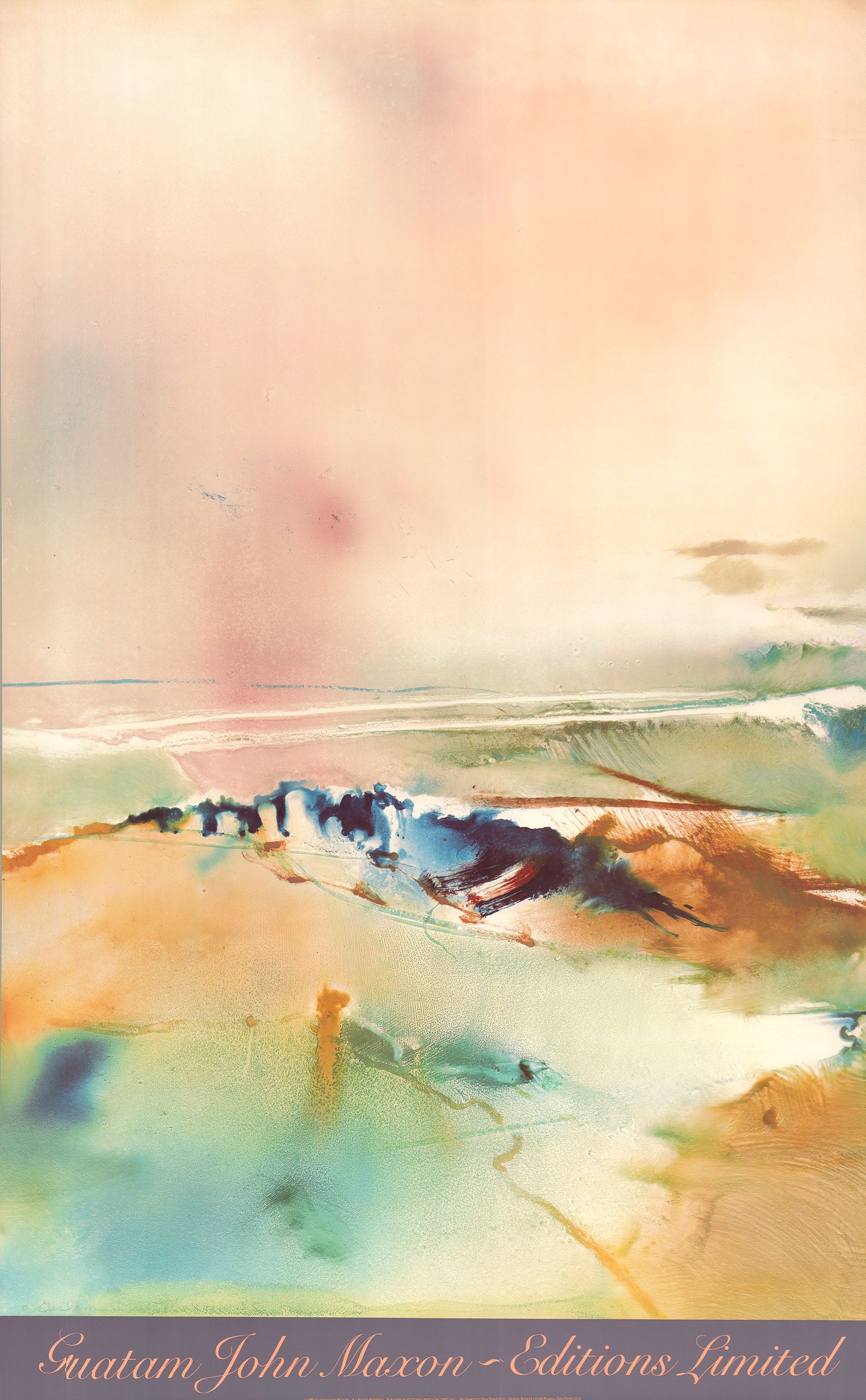 Untitled, 1985 by Guatam John Maxon - 24 X 39" (Offset Lithograph ...