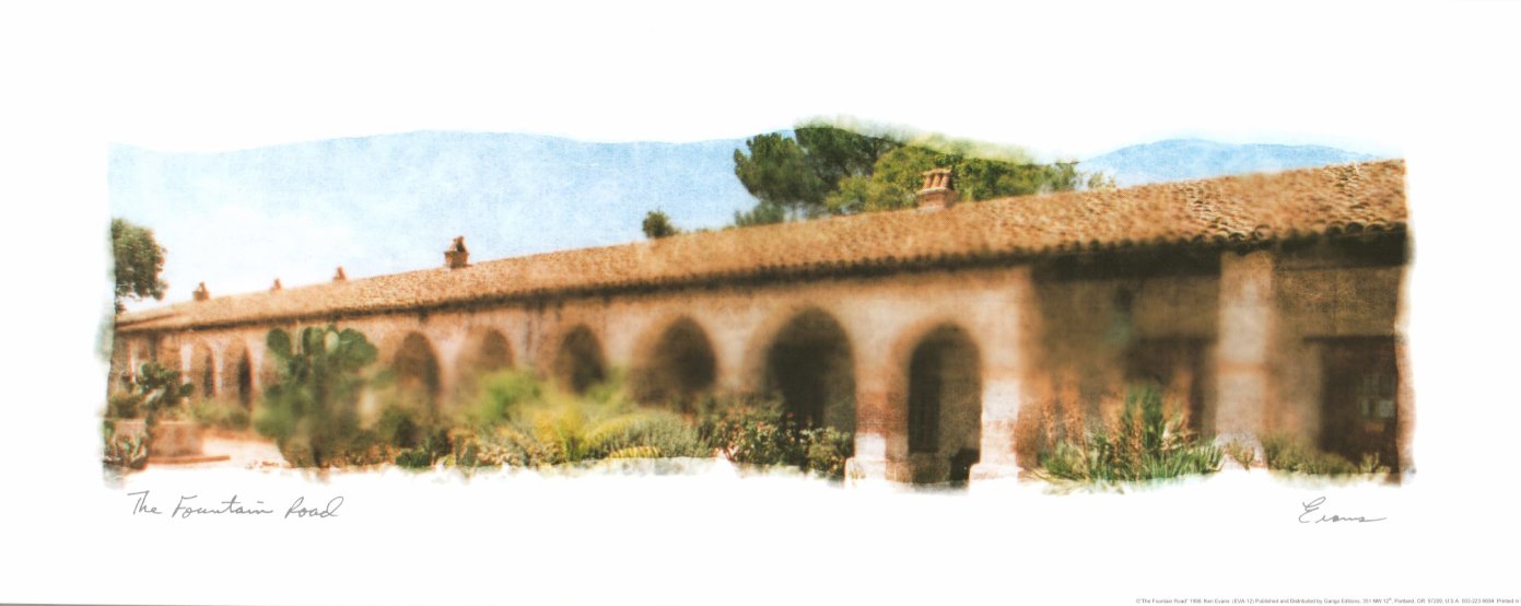 The Fountain Road by Ken Evans - 8 X 20 Inches (Art Print) – Artistica ...