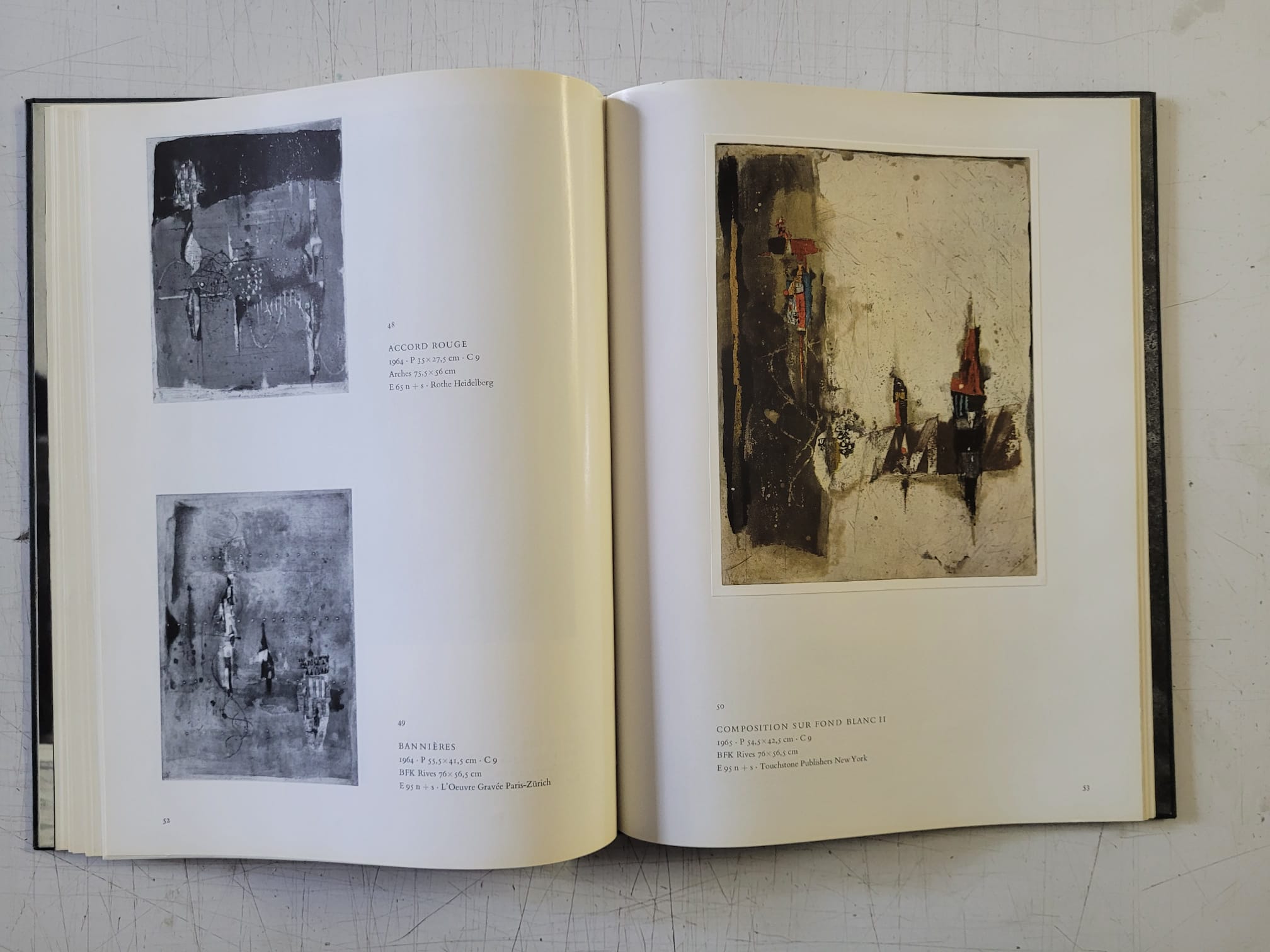 Johnny Friedlaender Oeuvre 1961-1965 Intro Max-Pol Fouchet (Vintage Ha ...