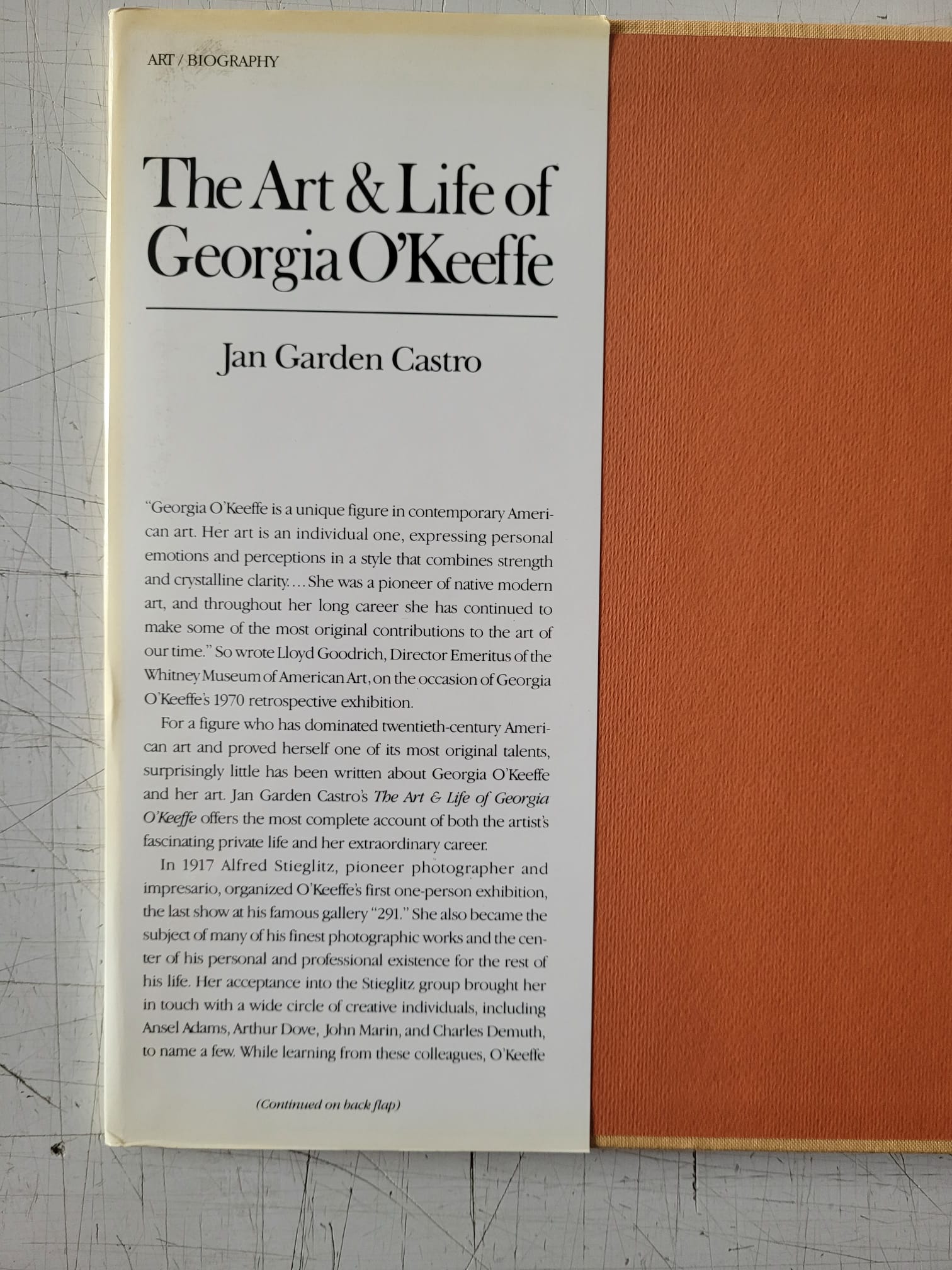 The Art & Life of Georgia O’Keeffe by Jan Garden Castro (Vintage Hardc ...