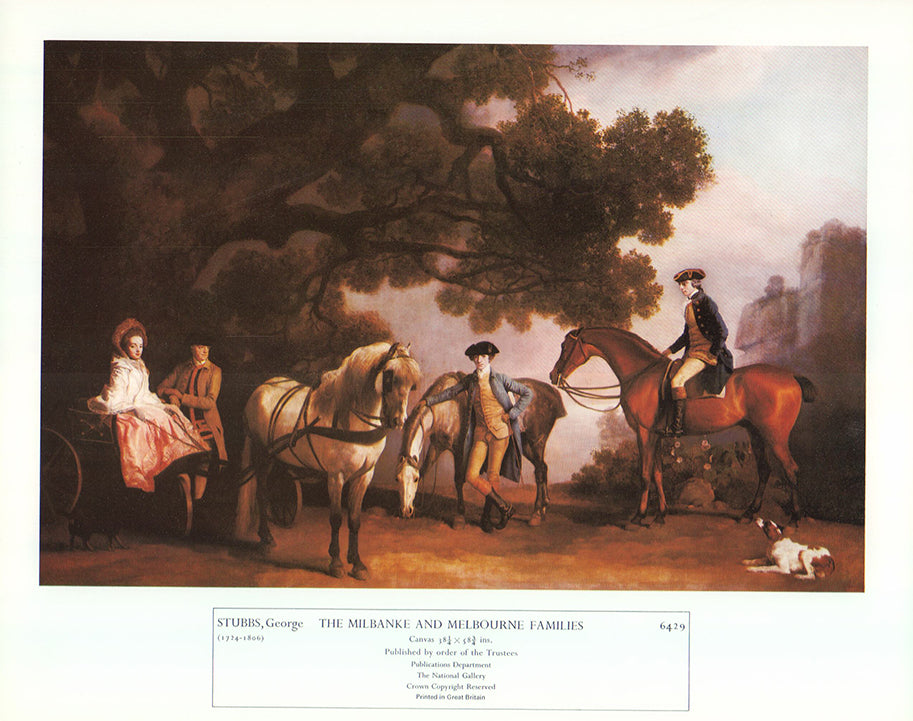 A Lady and Gentleman in a Carriage by George Stubbs - 11 X 13 Inches ...