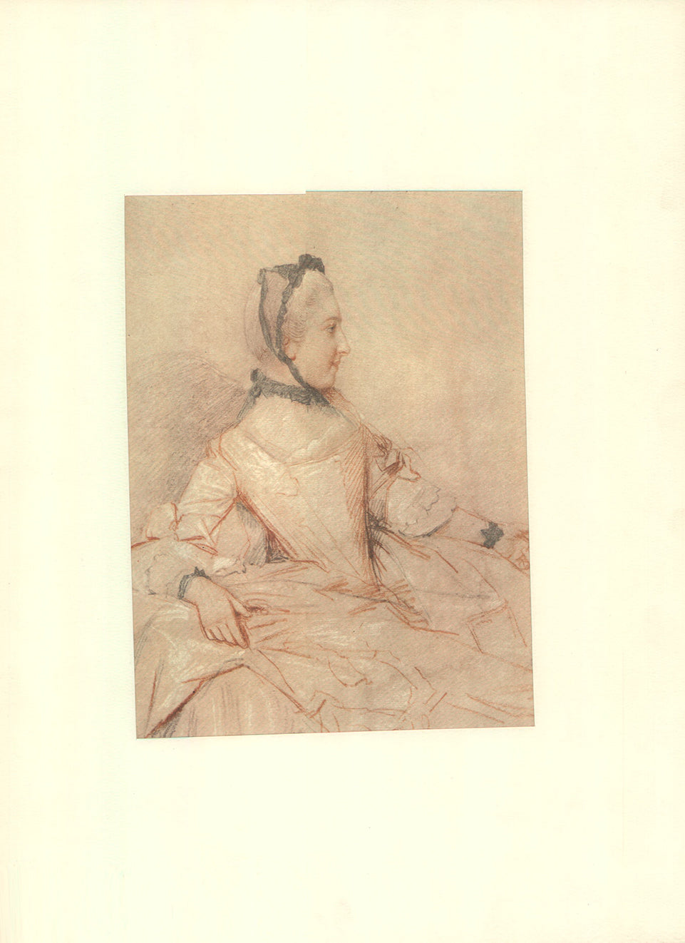 Profile of a Woman by Jean-Étienne Liotard - 14 X 19 Inches (Offset Li ...