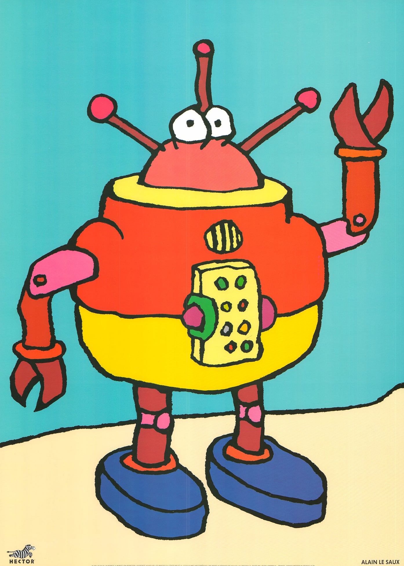 A Robot by Alain Le Saux - 20 X 28 Inches (Art Print) – Artistica Fine Art