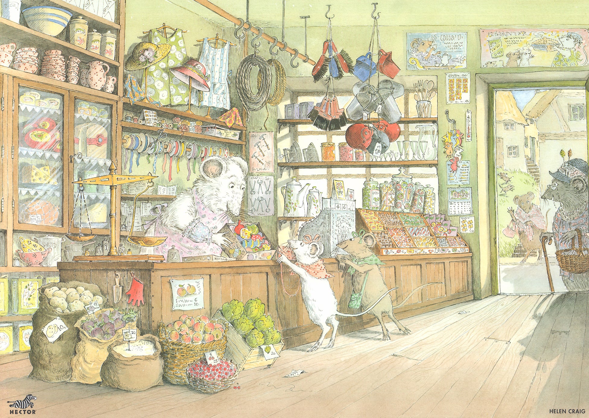 The Shop by Helen Craig - 20 X 28 Inches (Art Print) – Artistica Fine Art