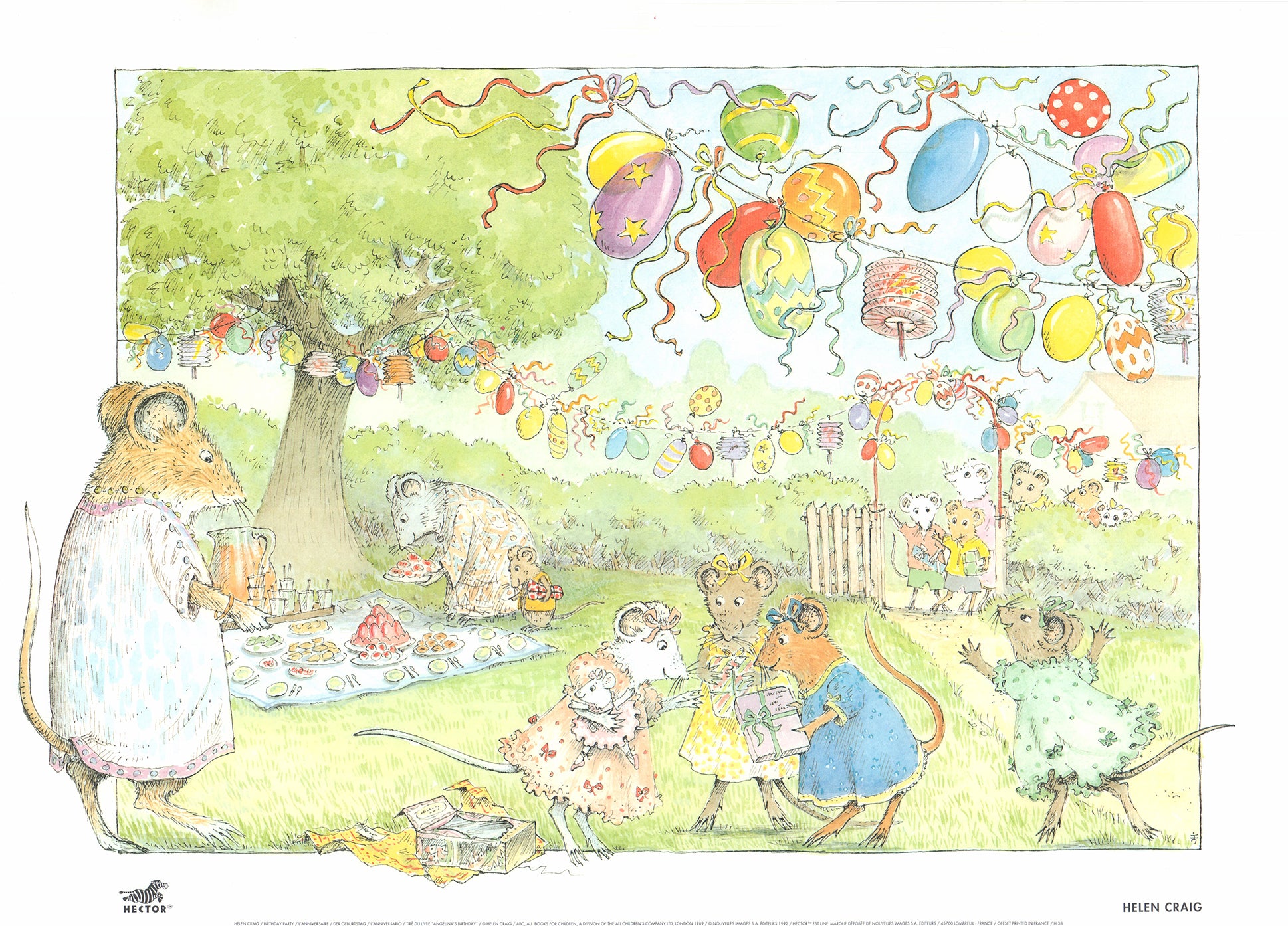 Birthday Party by Helen Craig - 20 X 28 Inches (Art Print) – Artistica ...